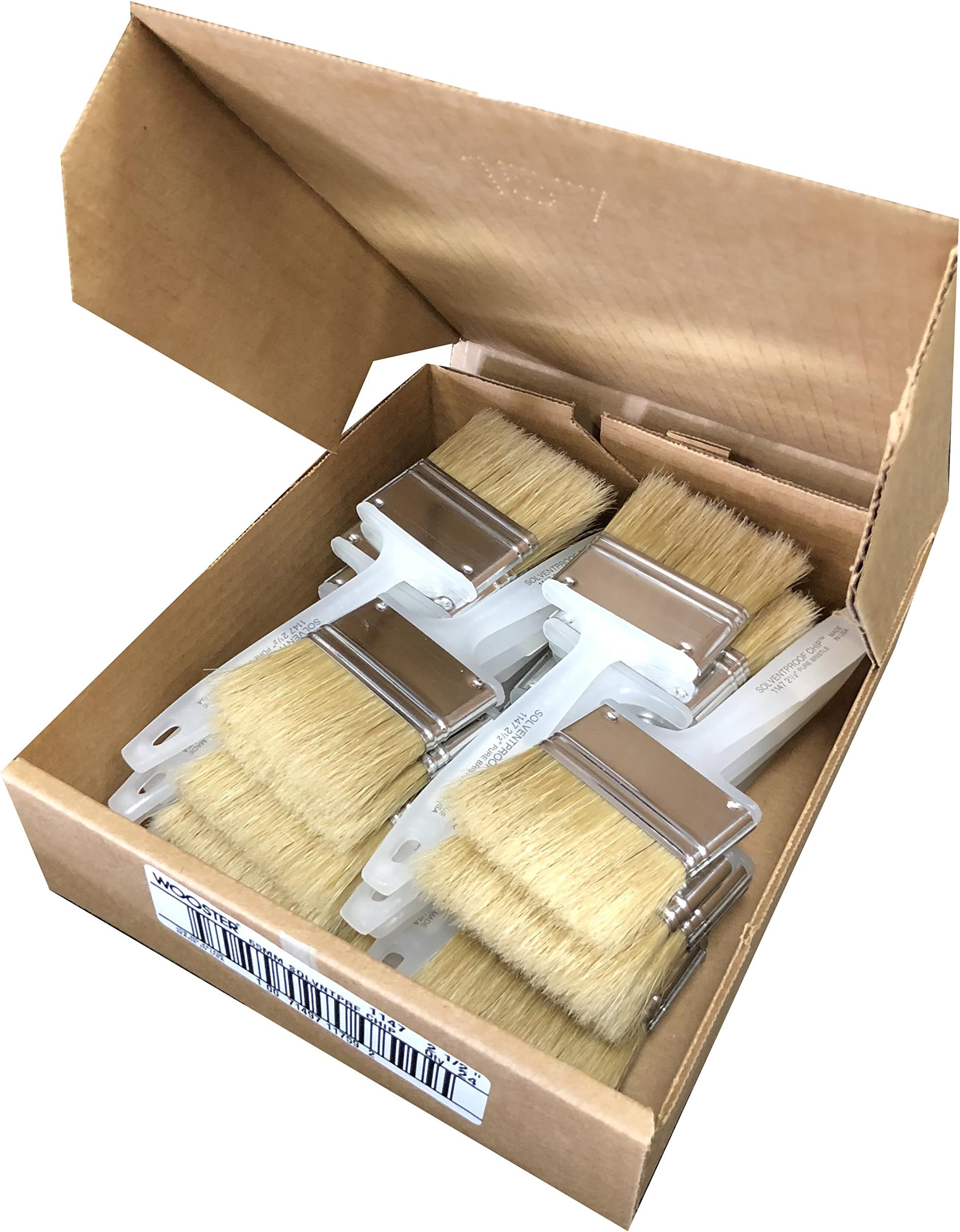 Wooster Brush 1147 2 inch Solvent-Proof Chip Brushes, Pack of 24 ...