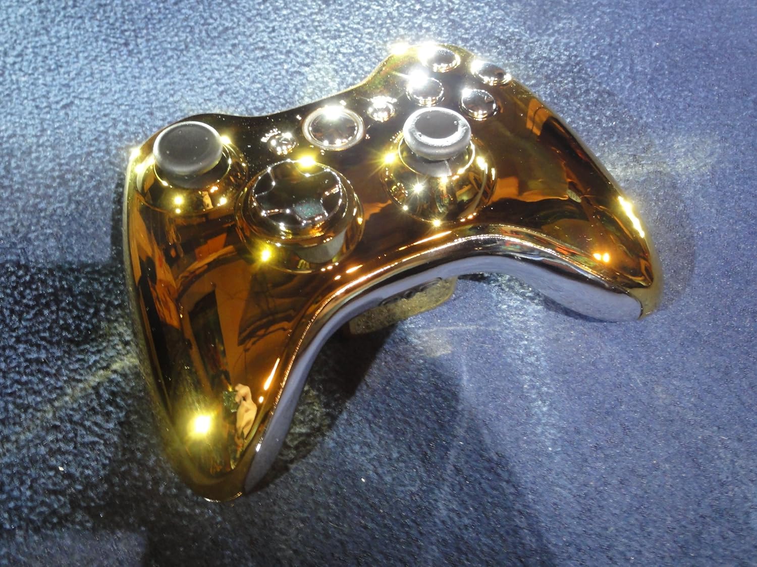 Amazon.com: Chrome GOLD/SILVER Xbox 360 Modded Controller (Rapid Fire ...