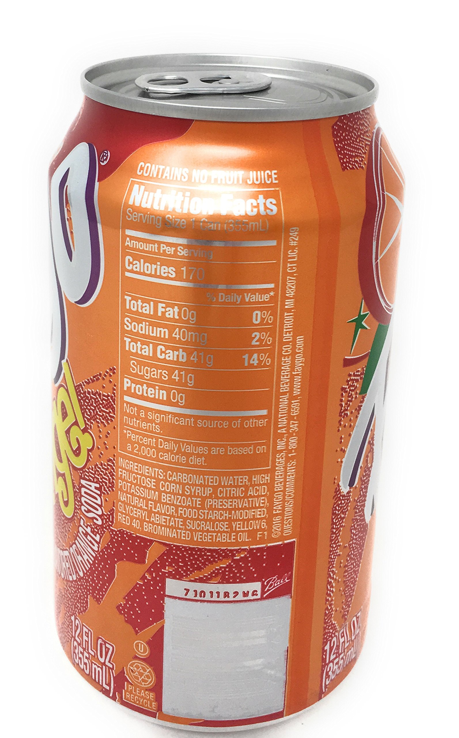 Snapklik.com : Faygo Orange 12 Pack