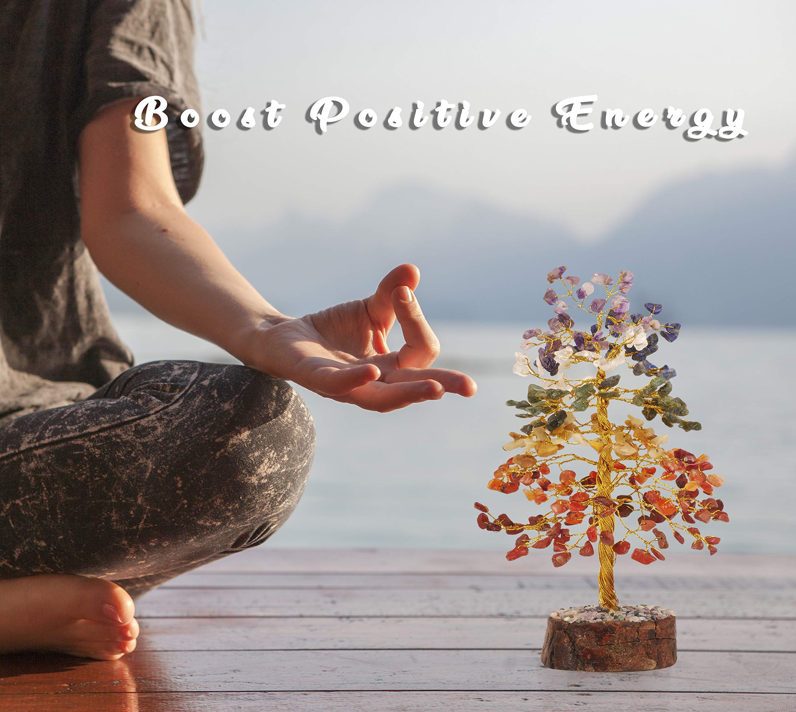 7 Chakra Crystal Tree for Positive Energy - Chakra Tree - Tree of Life ...