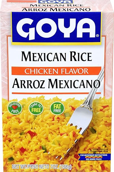 Amazon.com: Goya Mexican Rice Mix, Chicken Flavor, 7 Ounce