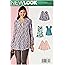 Amazon.com: Simplicity Pattern 8168 Misses' Peplum Top with Neckline ...