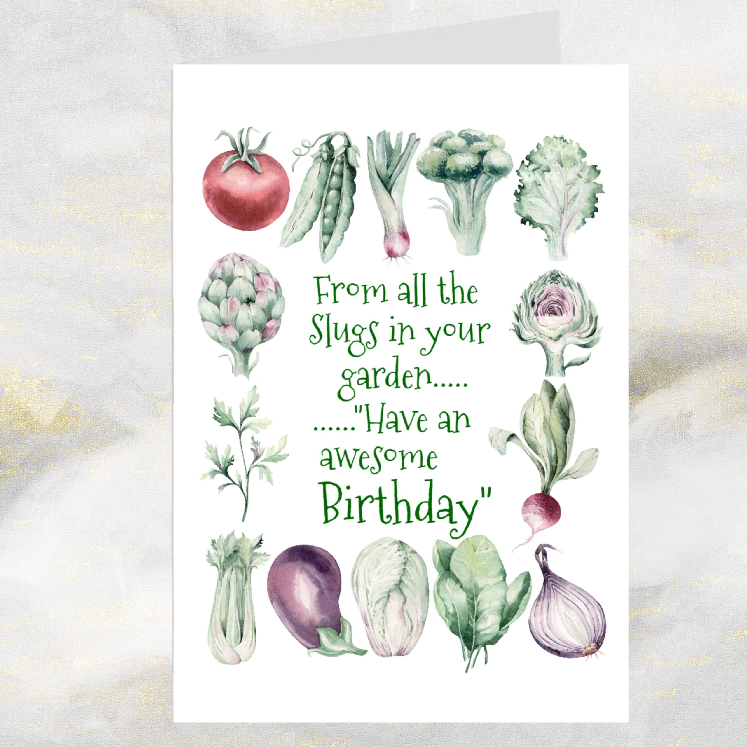 Watercolor Cards With Vegetables
