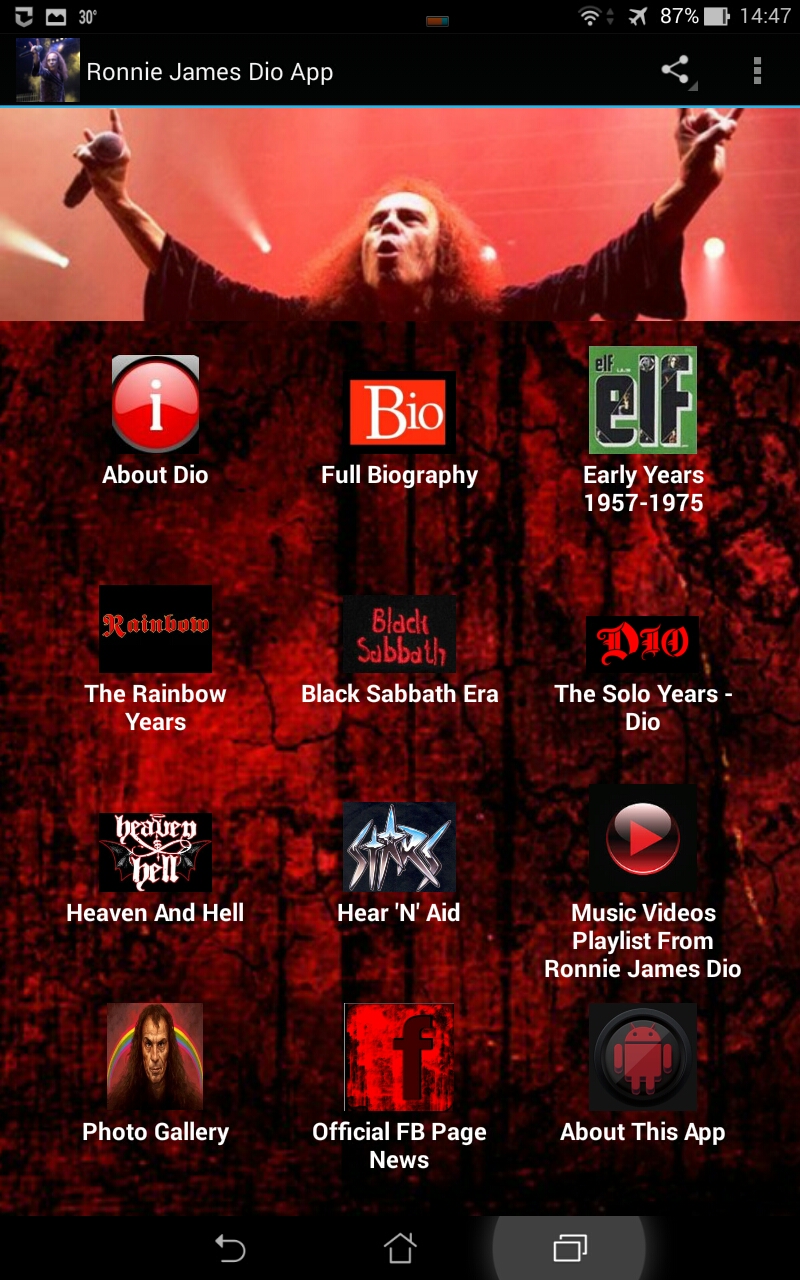Ronnie James Dio App - App on Amazon Appstore