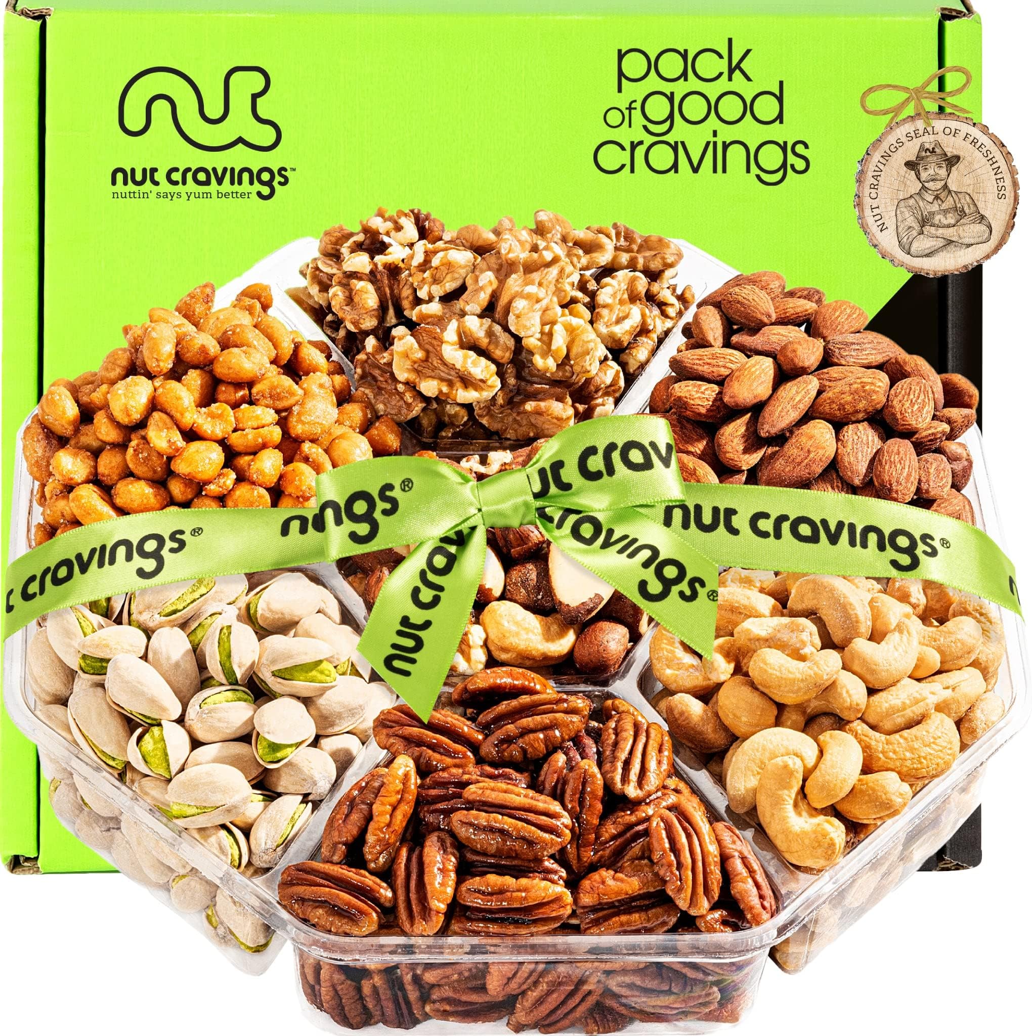 Amazon.com: Nuts Gift Basket - 9 Varieties of Roasted and Natural Nuts ...