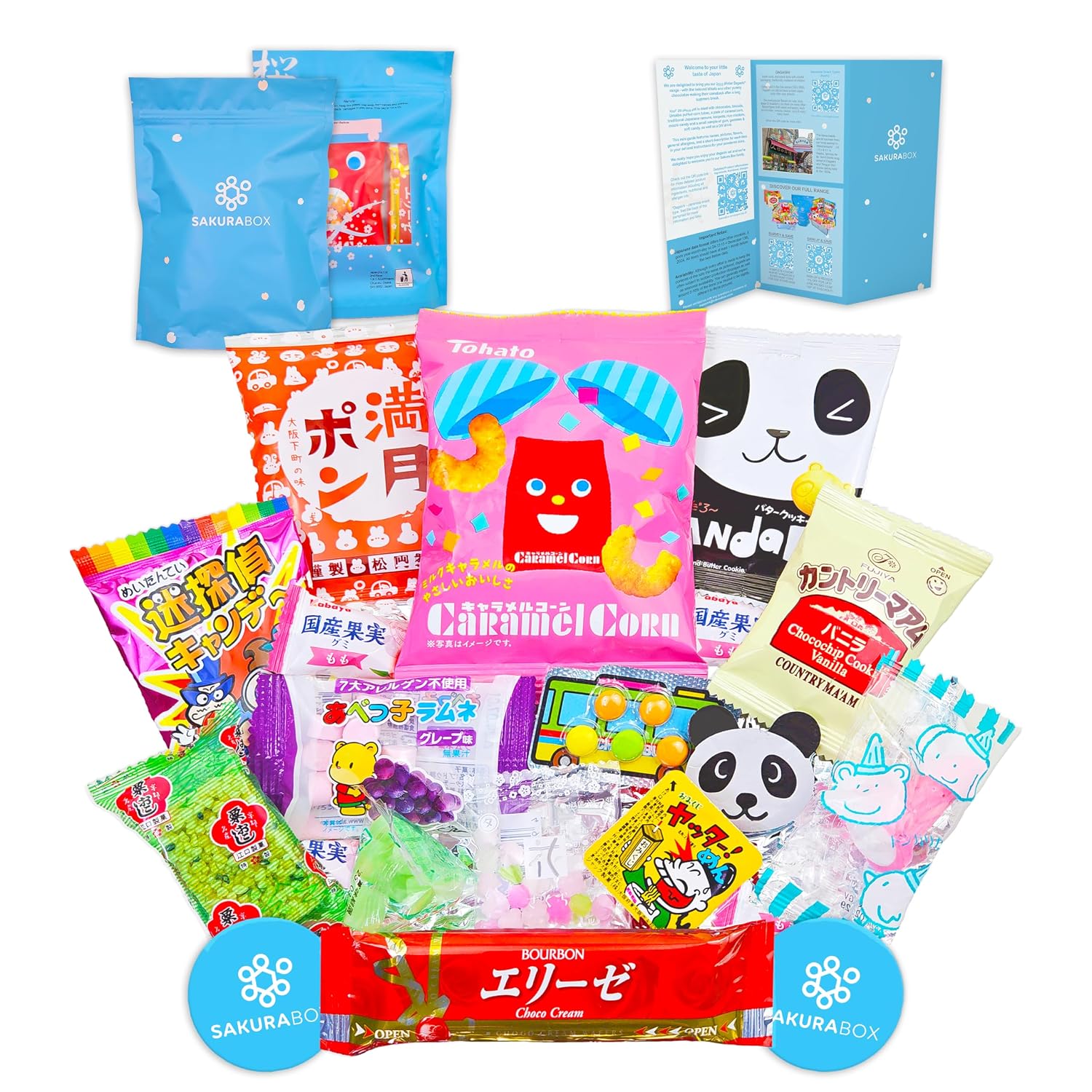 Amazon.com : Sakura Box Japanese Candy & Snacks 15 Piece Dagashi Set ...