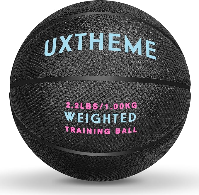 Amazon.com : UXtheme 28.5" 2.2LBS Weighted Basketball PU Leather Size 6 ...