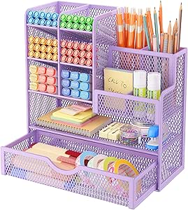 VITVITI Sturdy Mesh Desk Organiser for Office Accessories, Desk ...