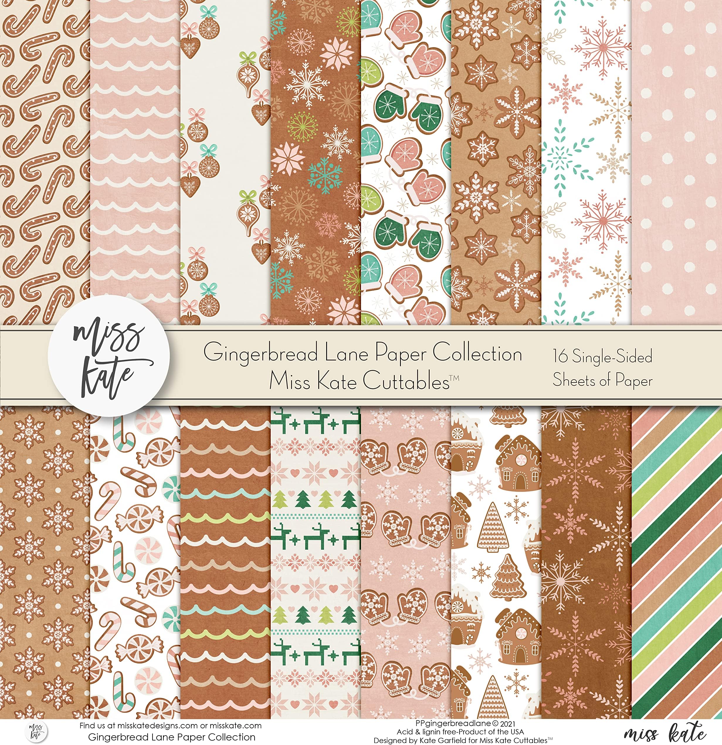 Amazon.com: Pattern Paper Pack - Gingerbread Lane - Christmas ...