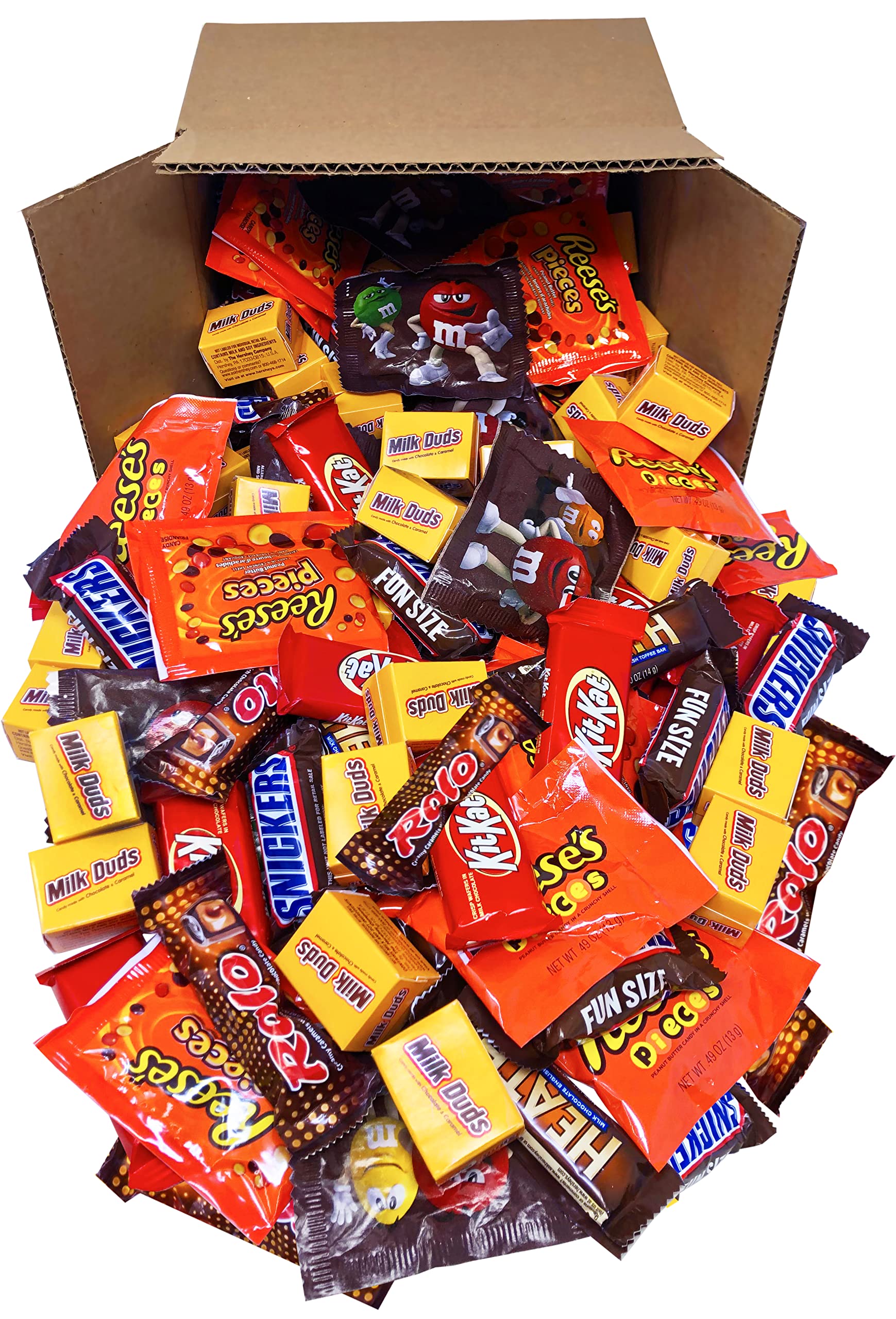 BULK CHOCOLATE CANDY MIX, 5 LB BOX of Individually Wrapped Snack Size ...