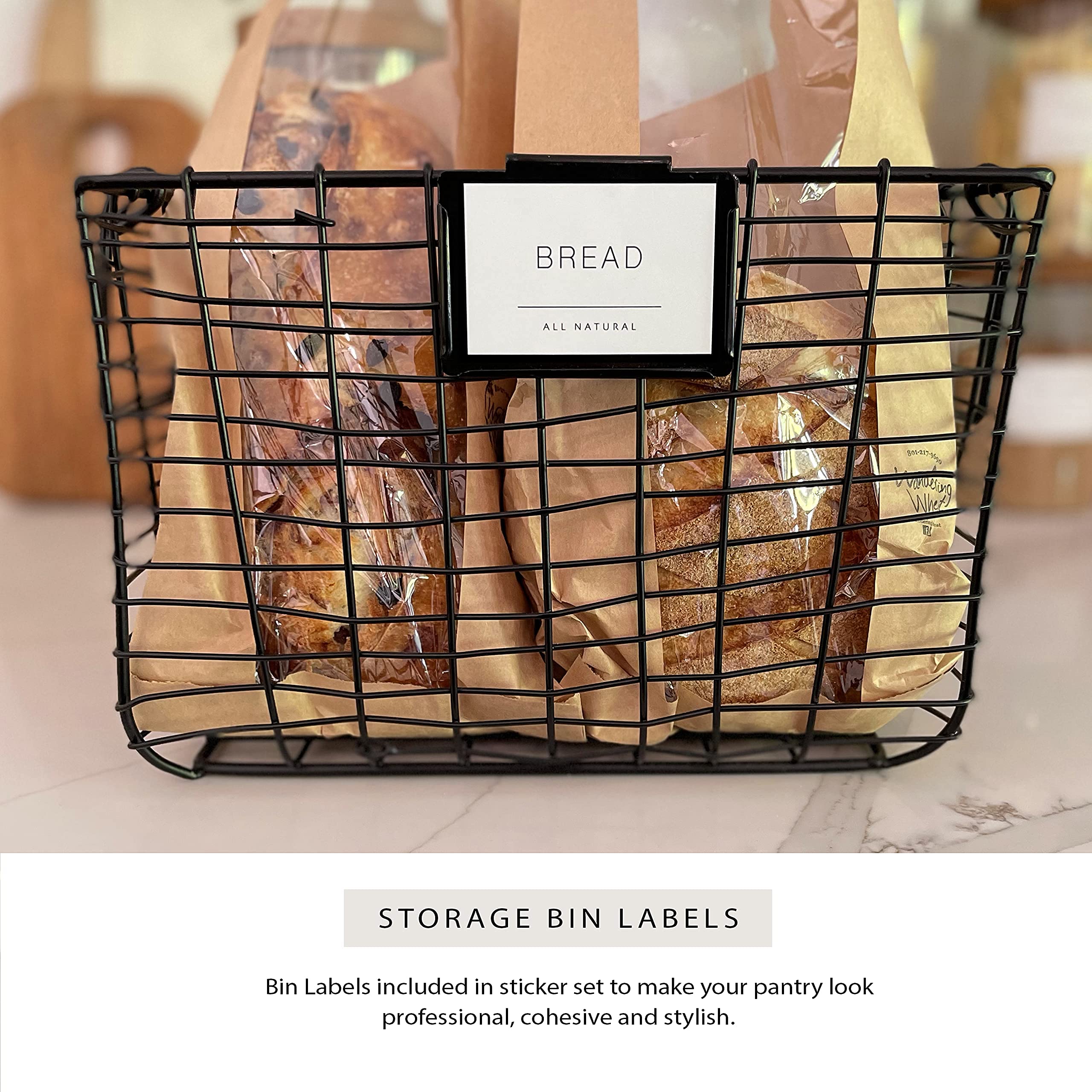 QUART + PINT 134 Glossy Kitchen Pantry Labels for Containers ...