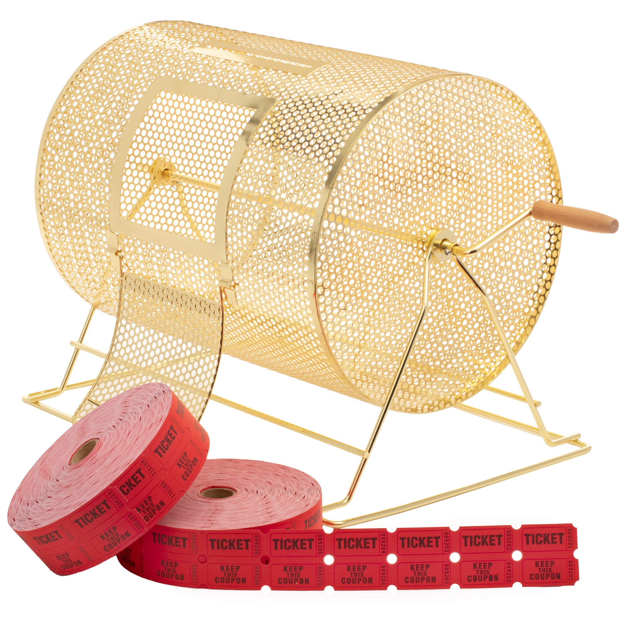 MIDWAY MONSTERS Brass Raffle Spinning Drum| Spinning Raffle Box for ...