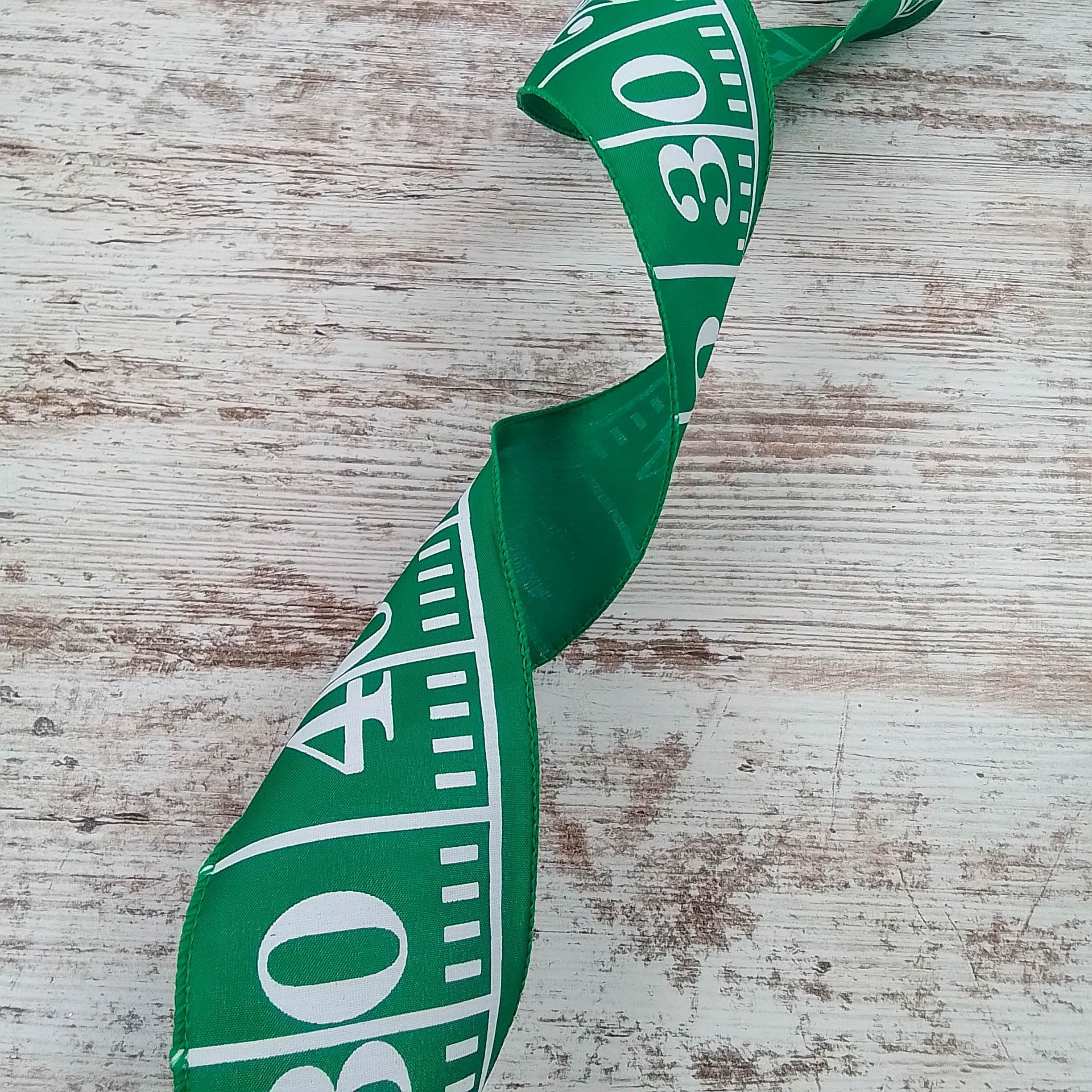 Amazon.com: Kuscul 5 Rolls Football Wired Edge Ribbon 2.5 Inches x 25 ...