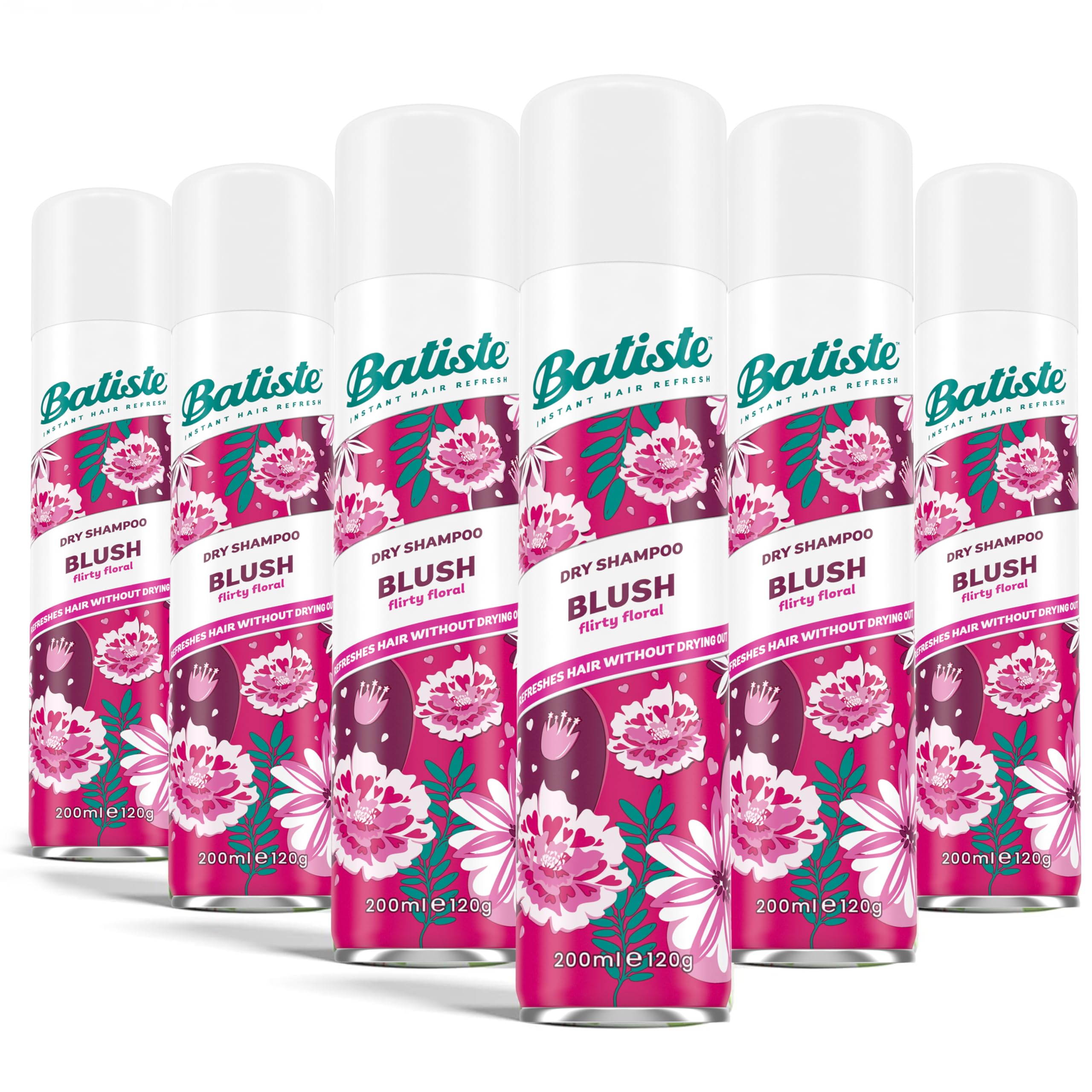 Batiste Dry Shampoo in Blush, Floral & flirty Fragrance, No Rinse Spray ...