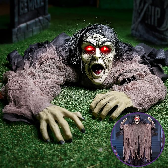 Amazon.com : JOYIN Halloween Zombie Decorations Outdoor, Halloween ...