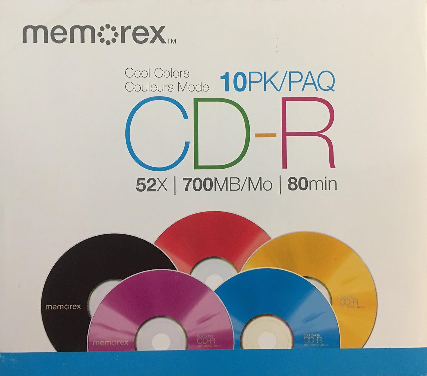 Amazon.com: Memorex 48x CD-R Media - 700MB - 120mm Standard - 10 Pack ...