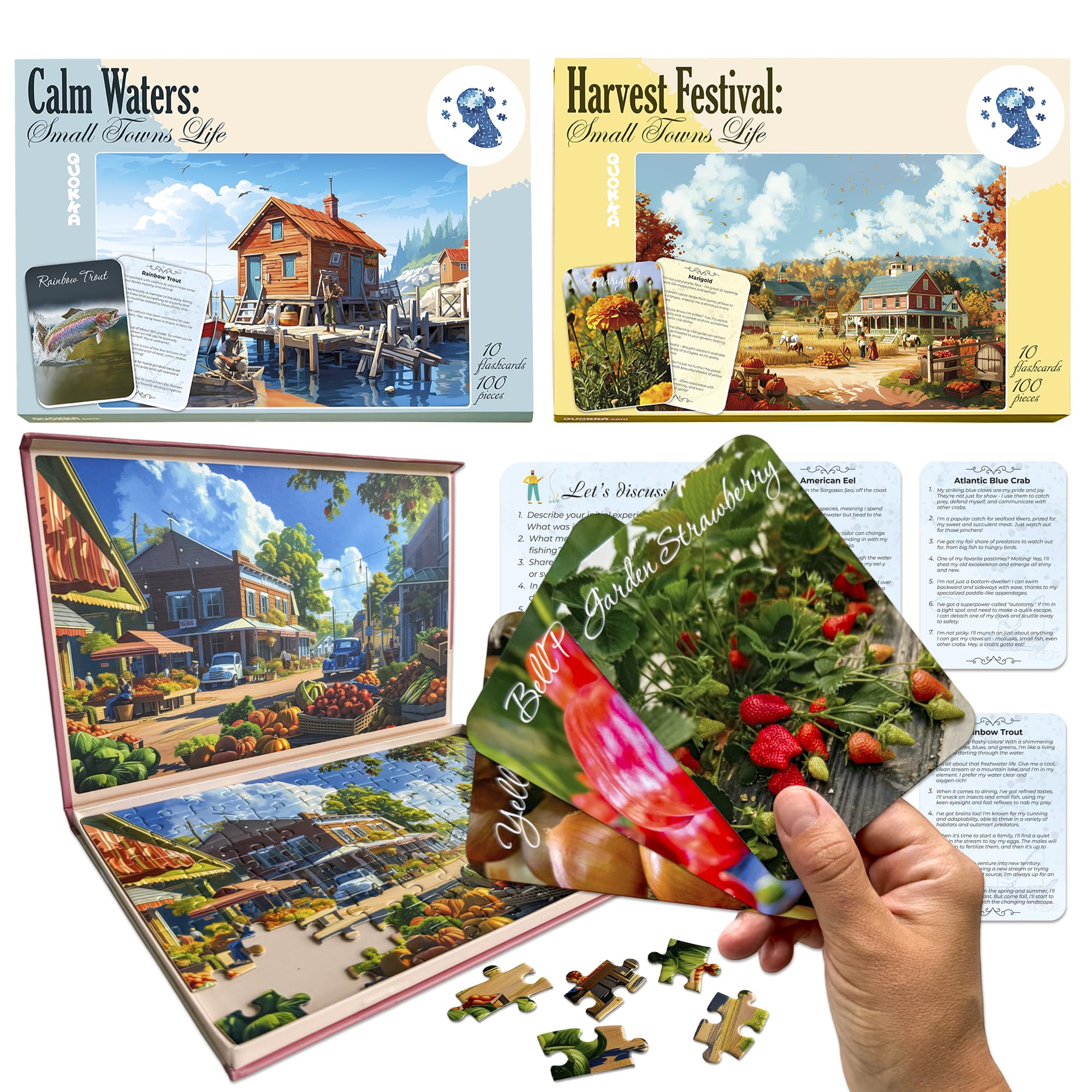 Snapklik.com : QUOKKA 100 Pieces Dementia Puzzles For Elderly - 3SET ...