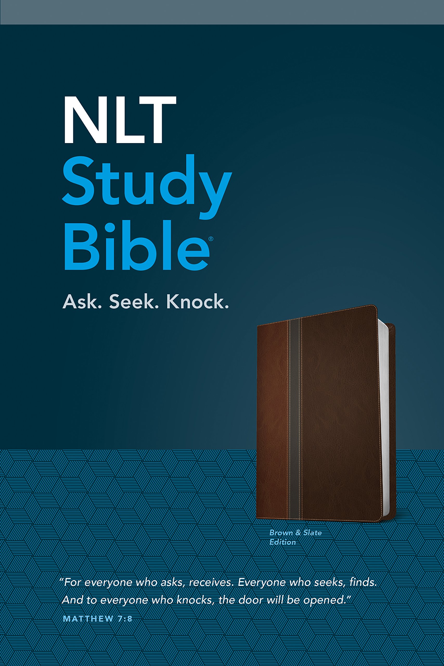 NLT Study Bible, TuTone (LeatherLike, Brown/Slate, Red Letter): Tyndale ...