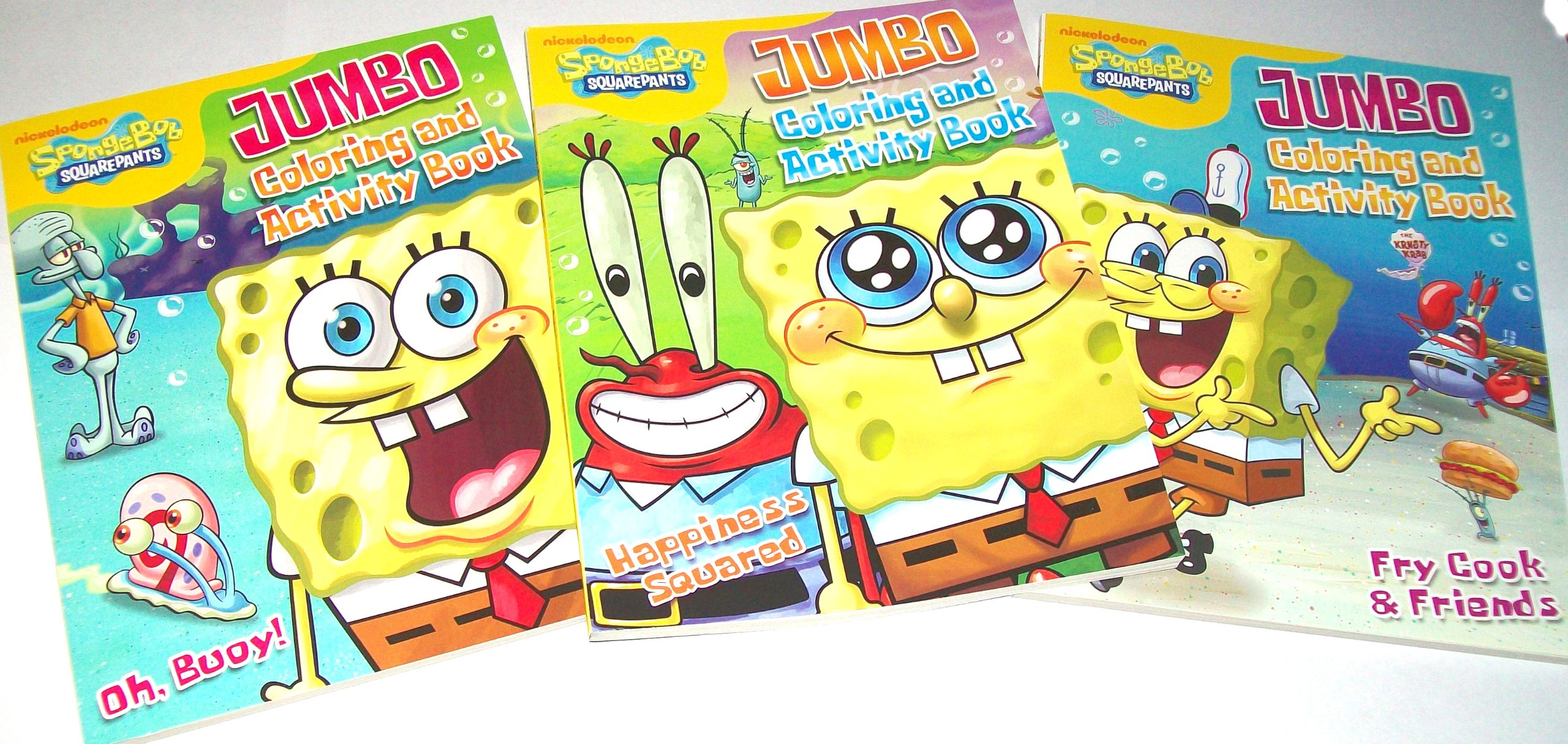 SpongeBob Squarepants JUMBO Coloring and Activity Books 'Fry Cook ...