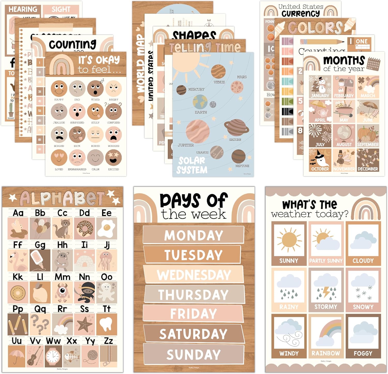 16 Boho Preschool Classroom Posters - Educational Nepal | Ubuy