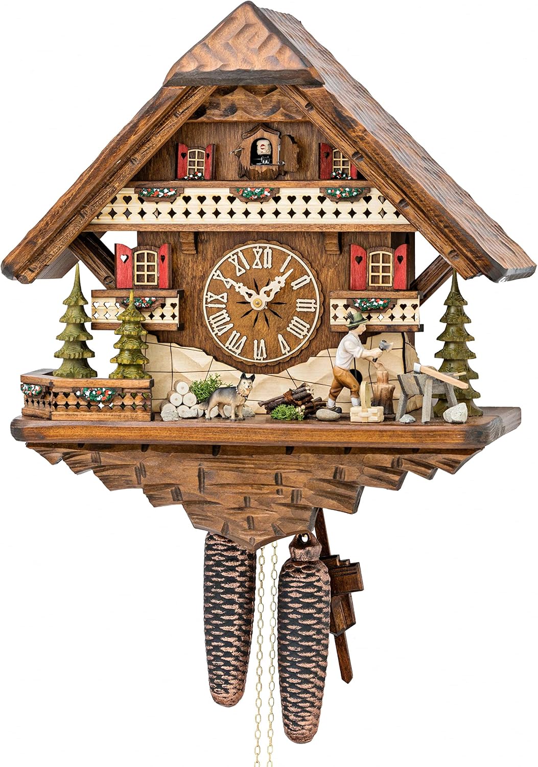Amazon.com: Kammerer Uhren Hekas Cuckoo Clock Black Forest house with ...