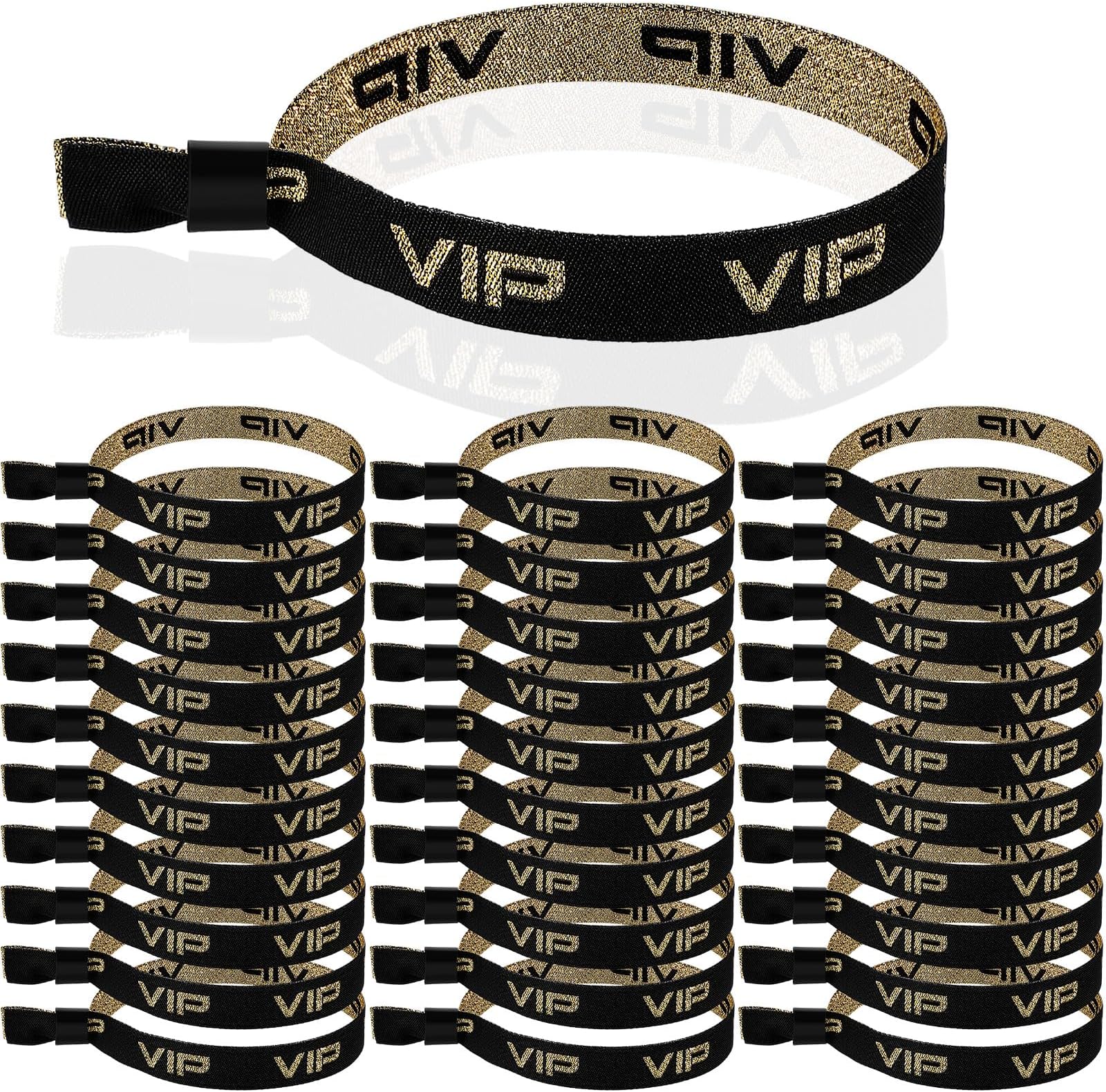 Aoriher 100 Bracelets d'Entrée en Tissu VIP Bracelets d'Identification ...
