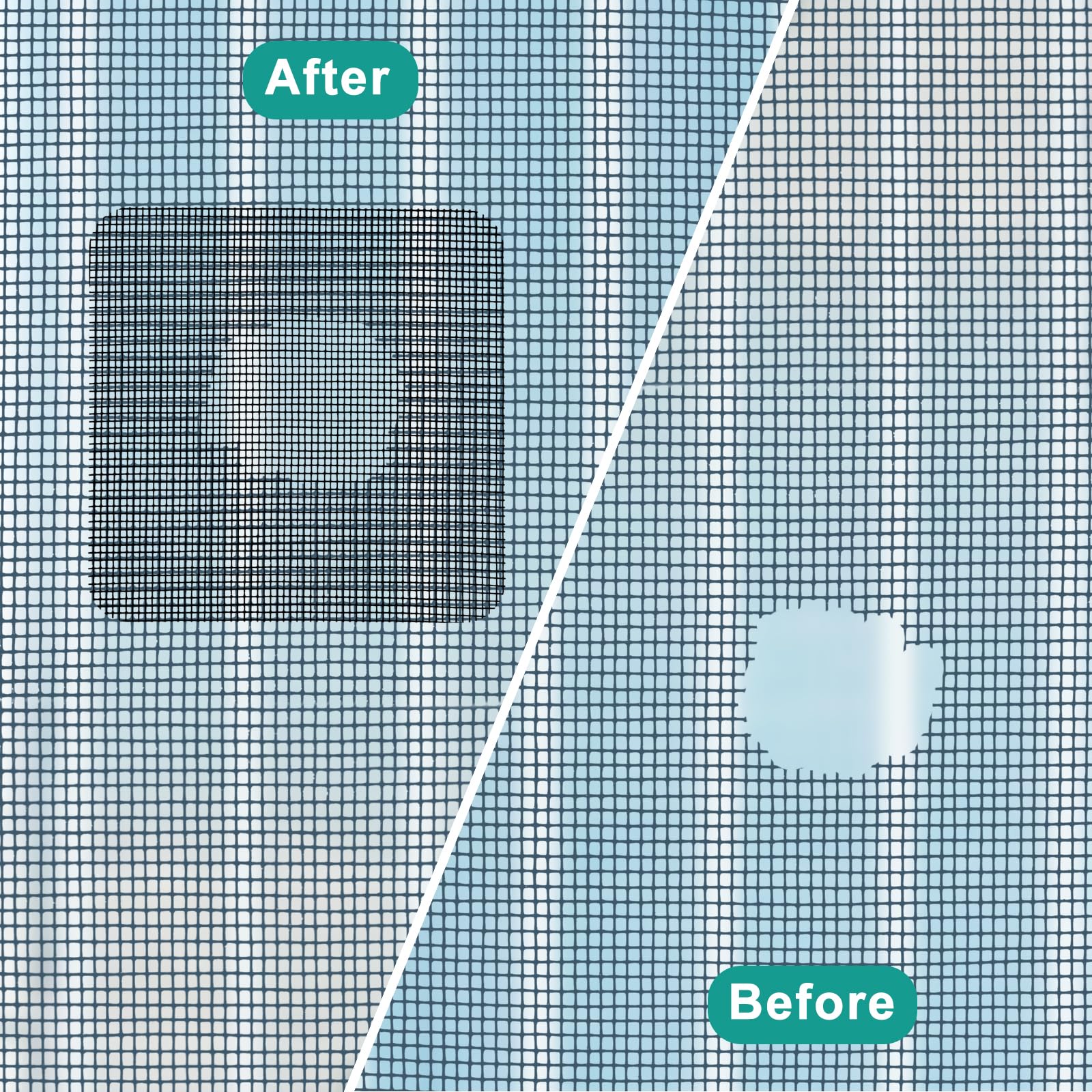 Snapklik.com : 24 Sheets Window Screen Patch Repair Kit, 3 Sizes Screen ...