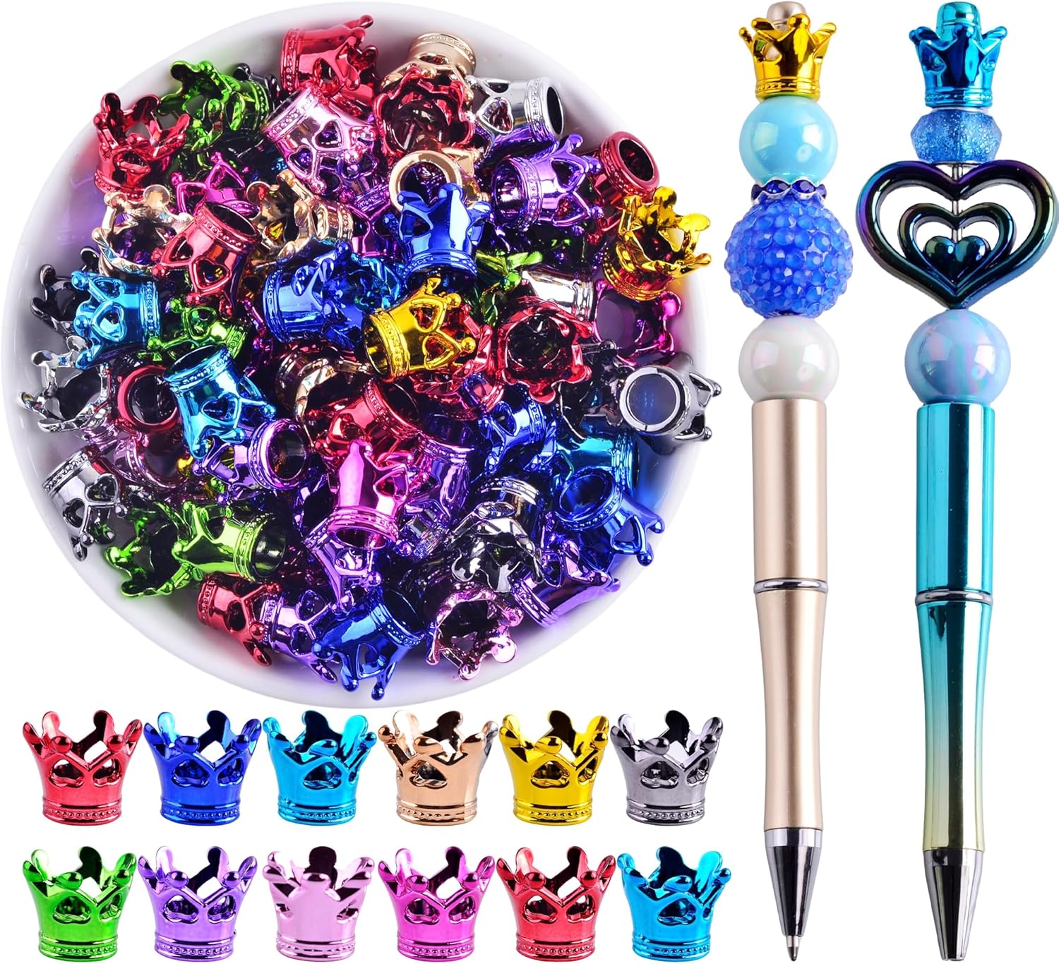 Amazon.com: Focal Beads for Pens Bulk Focals for Beaded Pens 60Pcs ...