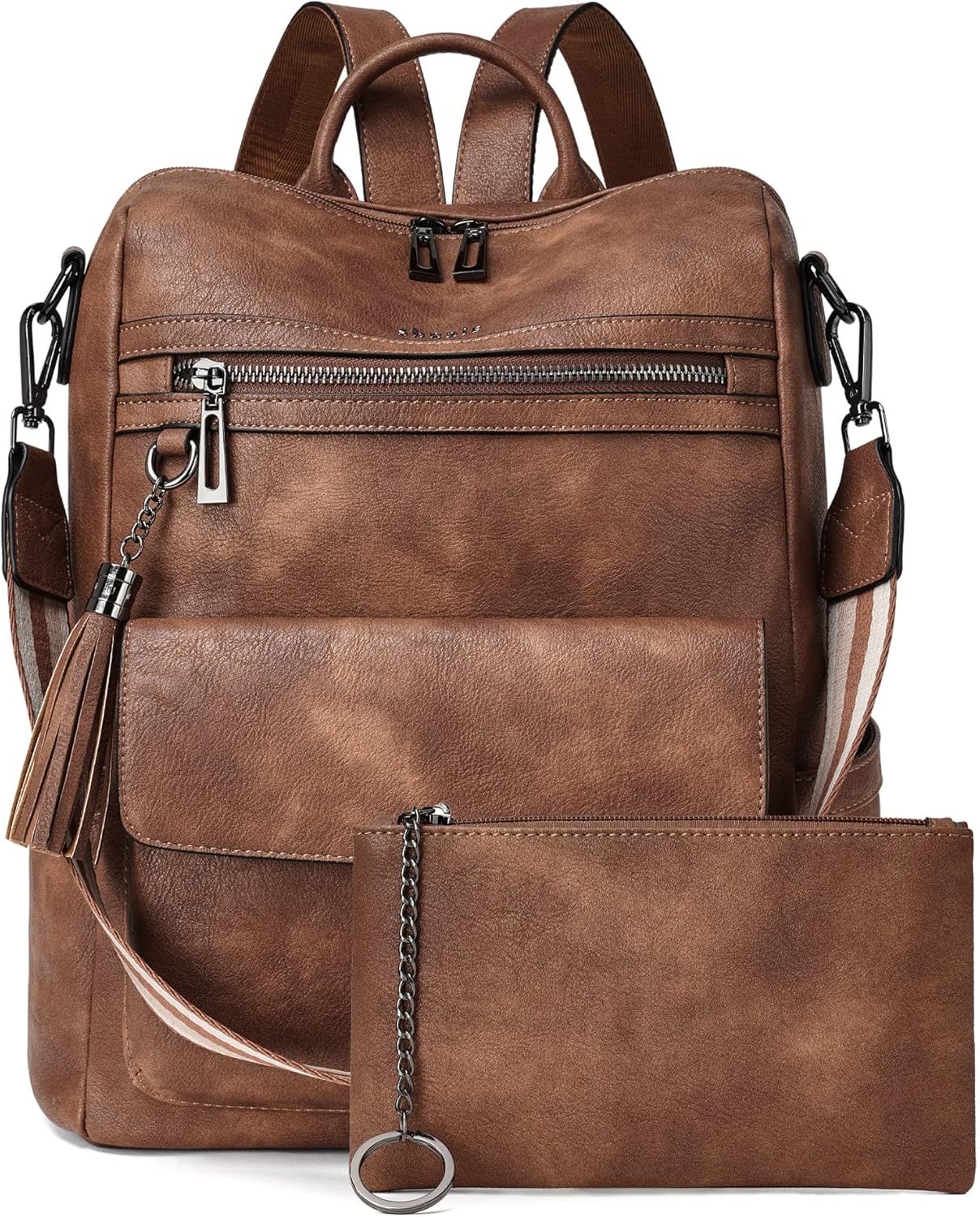 Amazon.com: Shrrie Backpack Purse for Women Fashion Bookbag Purse ...