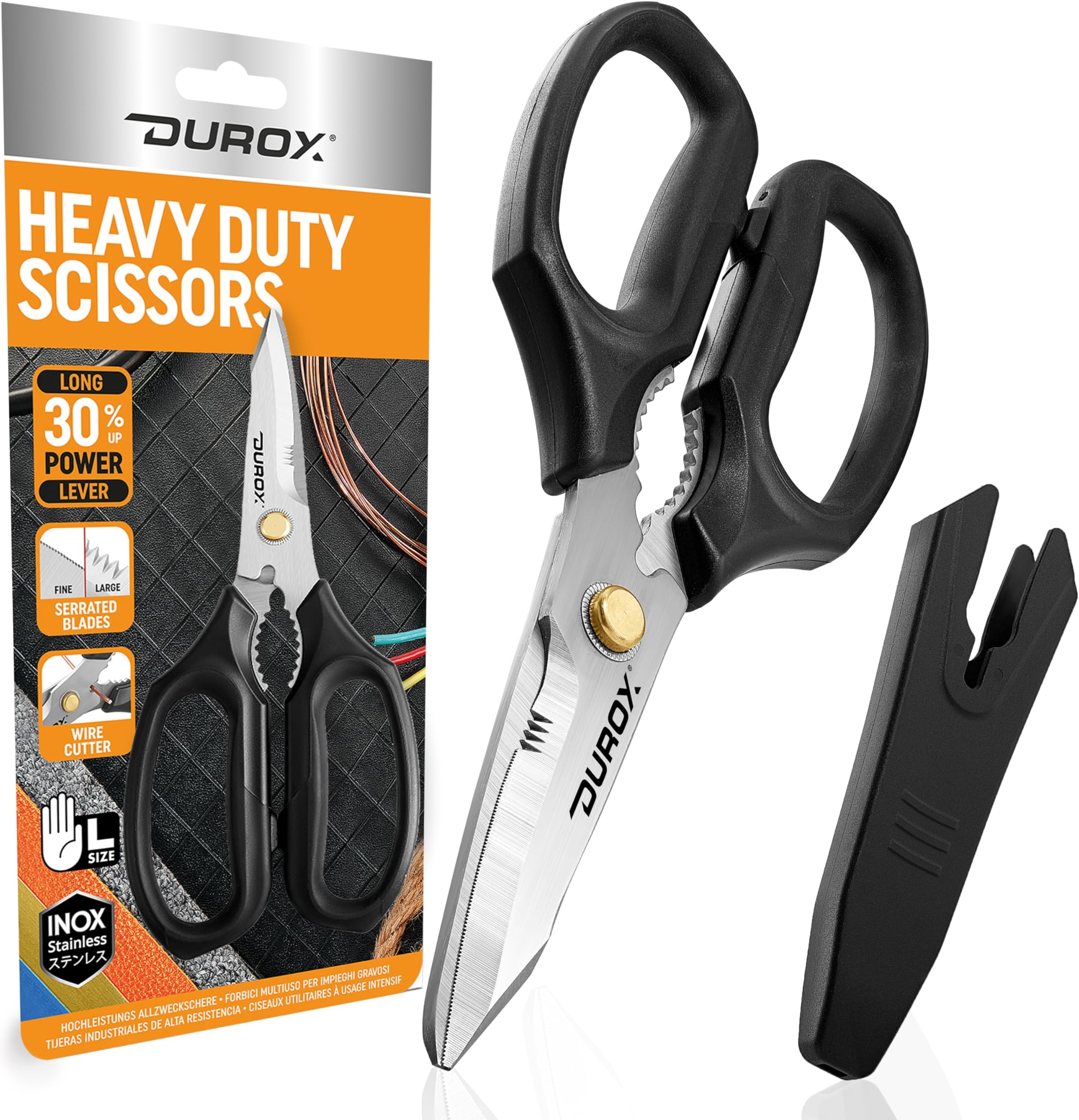 ENGINEER versatile scissors with integral finger guard - cuts kevlar ...