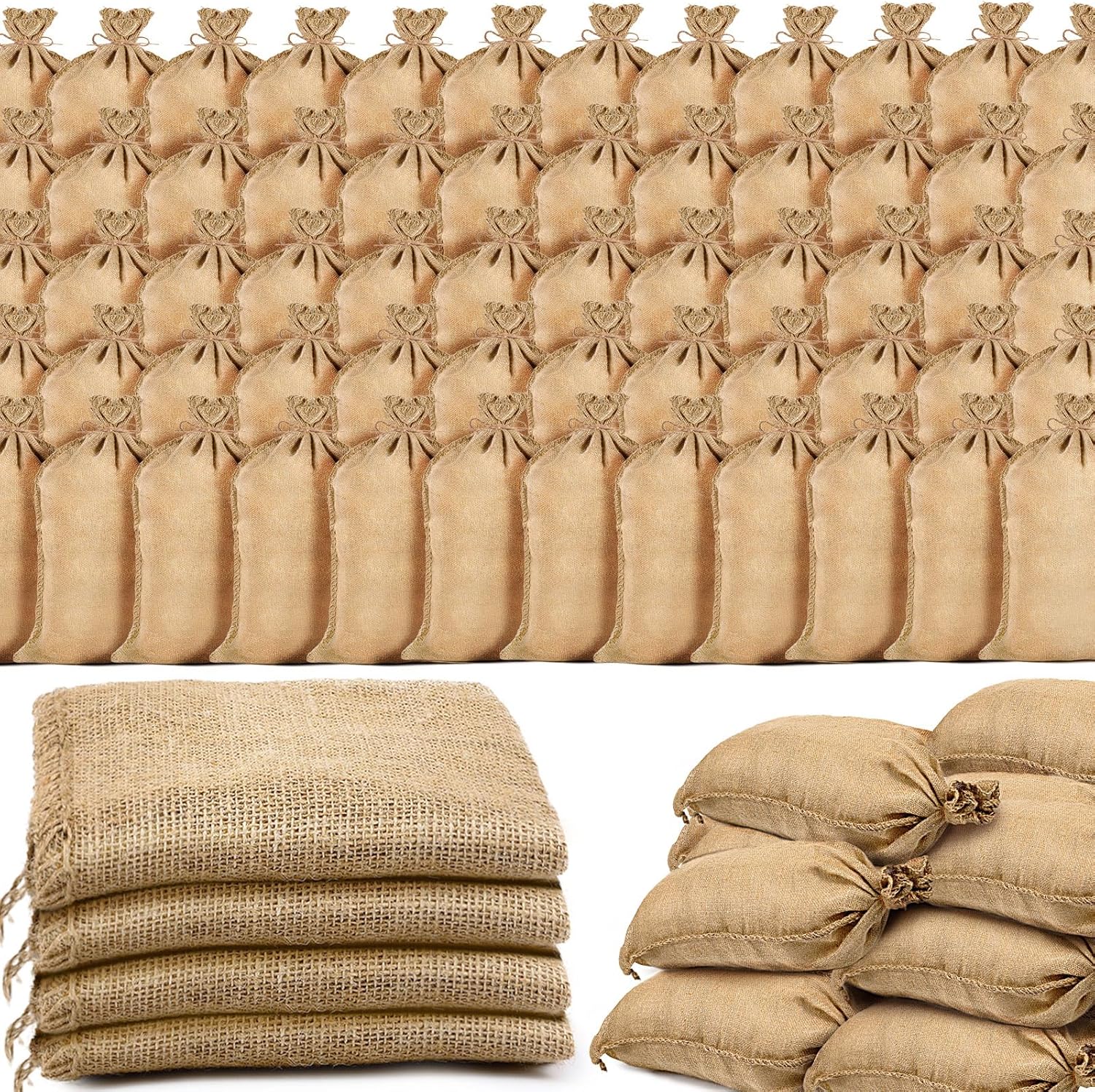 Amazon.com: Fabbay 30 Pack Burlap Race Bags Bulk 14'' x 26'' Burlap ...