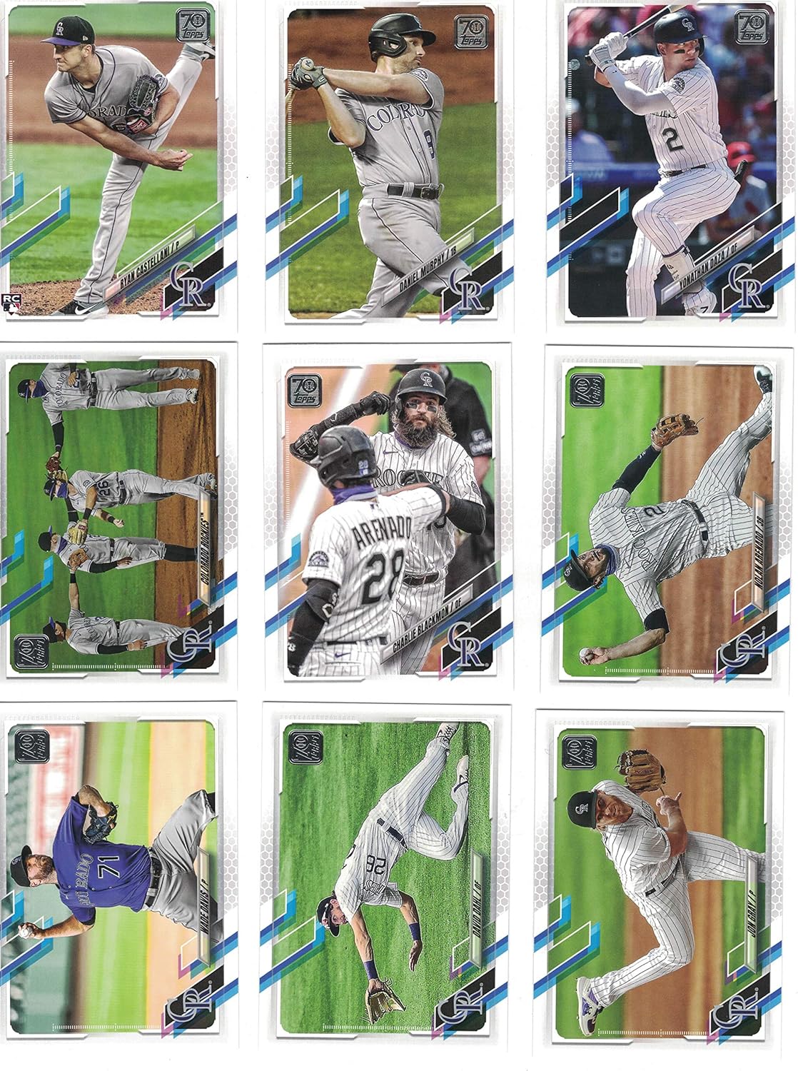 Amazon.com: Colorado Rockies/Complete 2021 Topps Baseball Team Set ...
