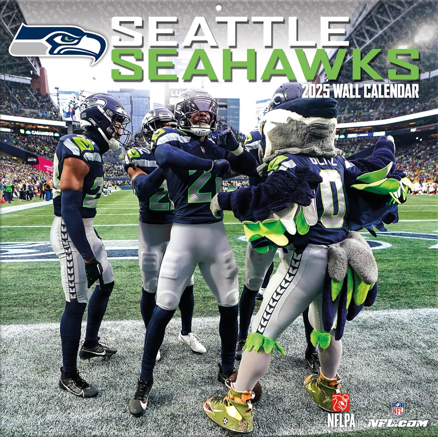 Seattle Seahawks 2025 12x12 Team Wall Calendar: Turner Licensing ...