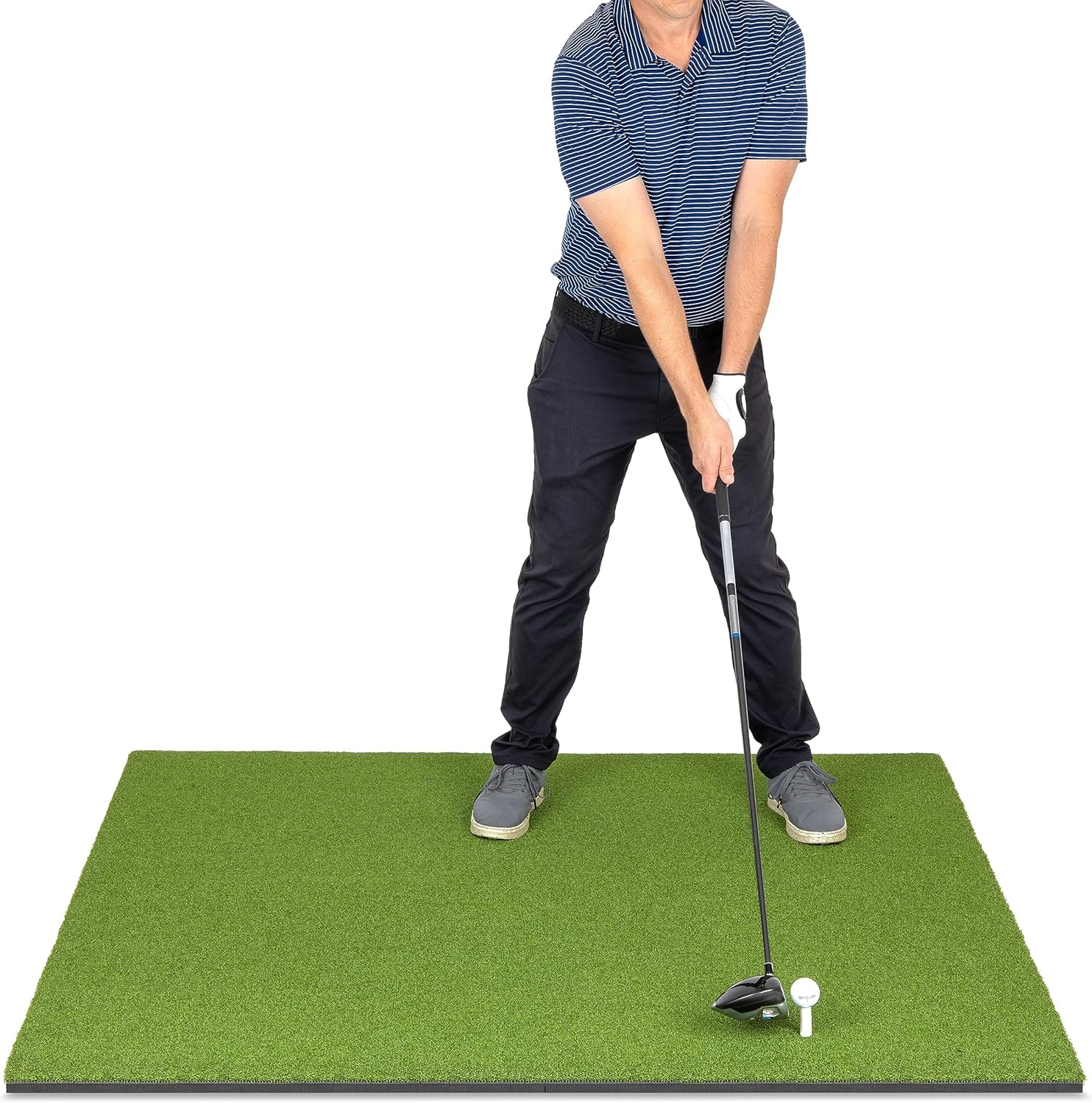 GoSports Golf Hitting Mat PRO 5' x 5' Artificial Turf Mat for Indoor ...