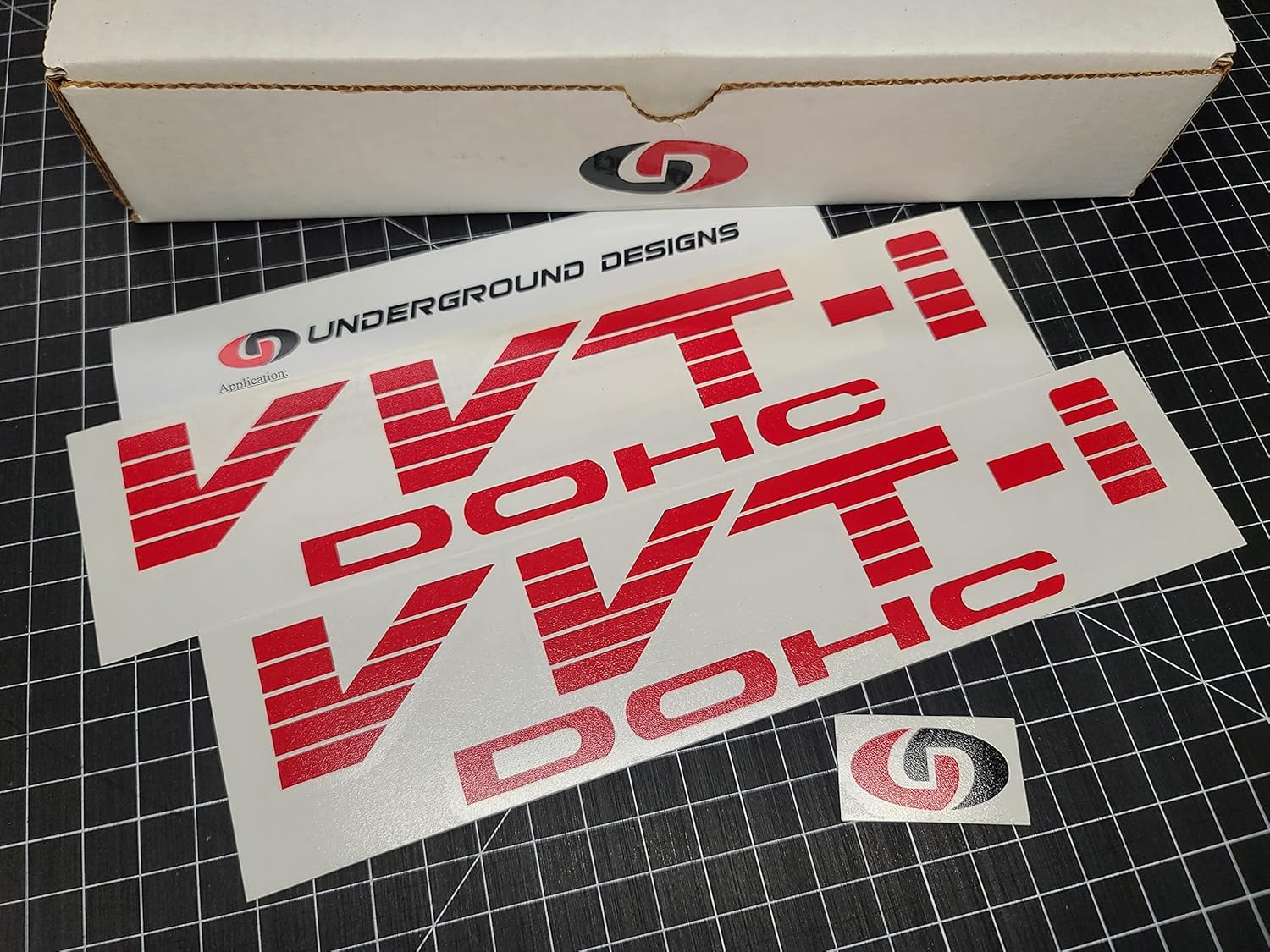 Amazon.com: VVT-i DOHC Decals Fat Blinds (2-Pack) Vinyl Sideskirt ...