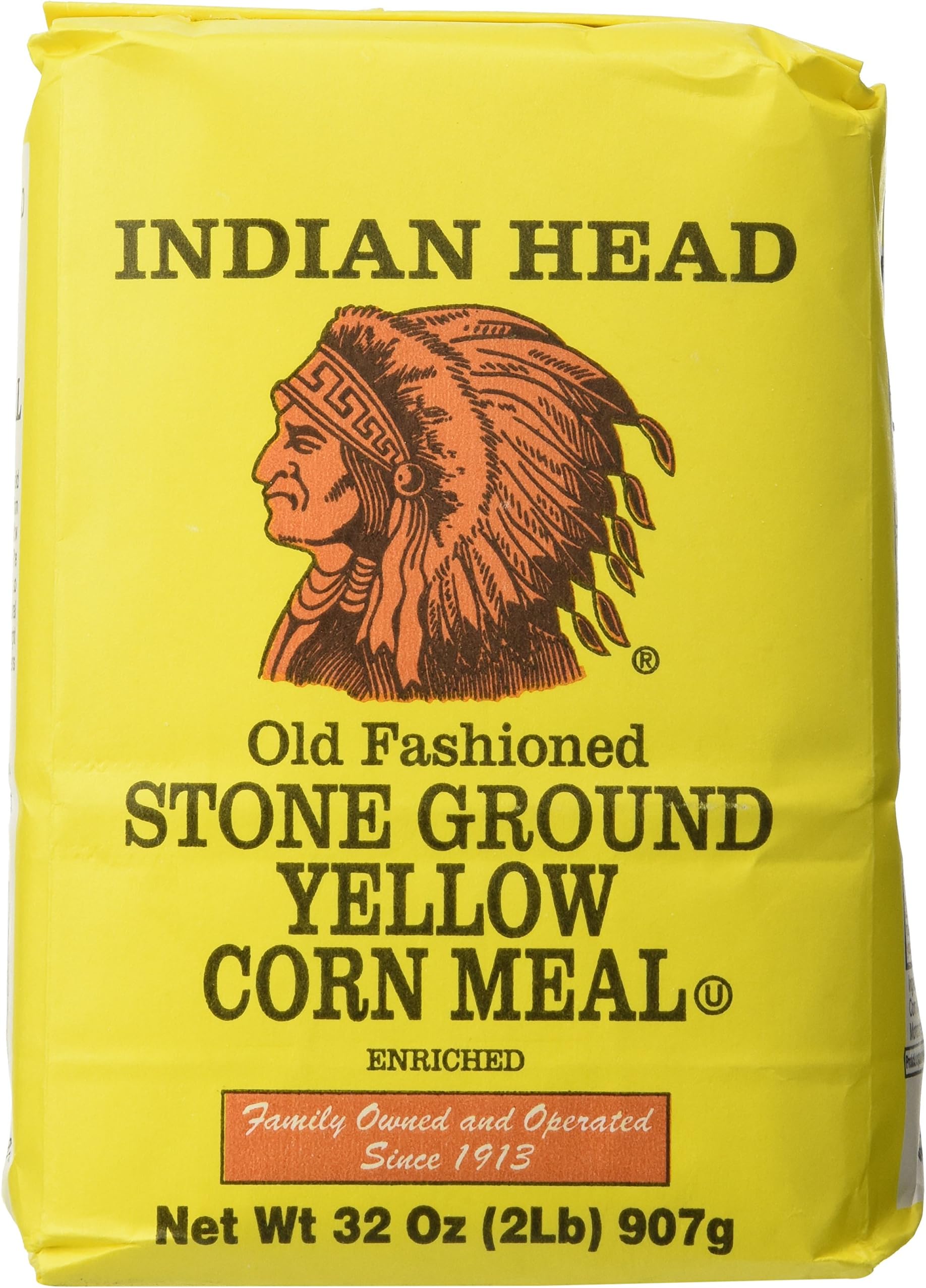Amazon.com : Indian Head Old Fashioned Stone Ground Yellow Corn Meal 2 ...