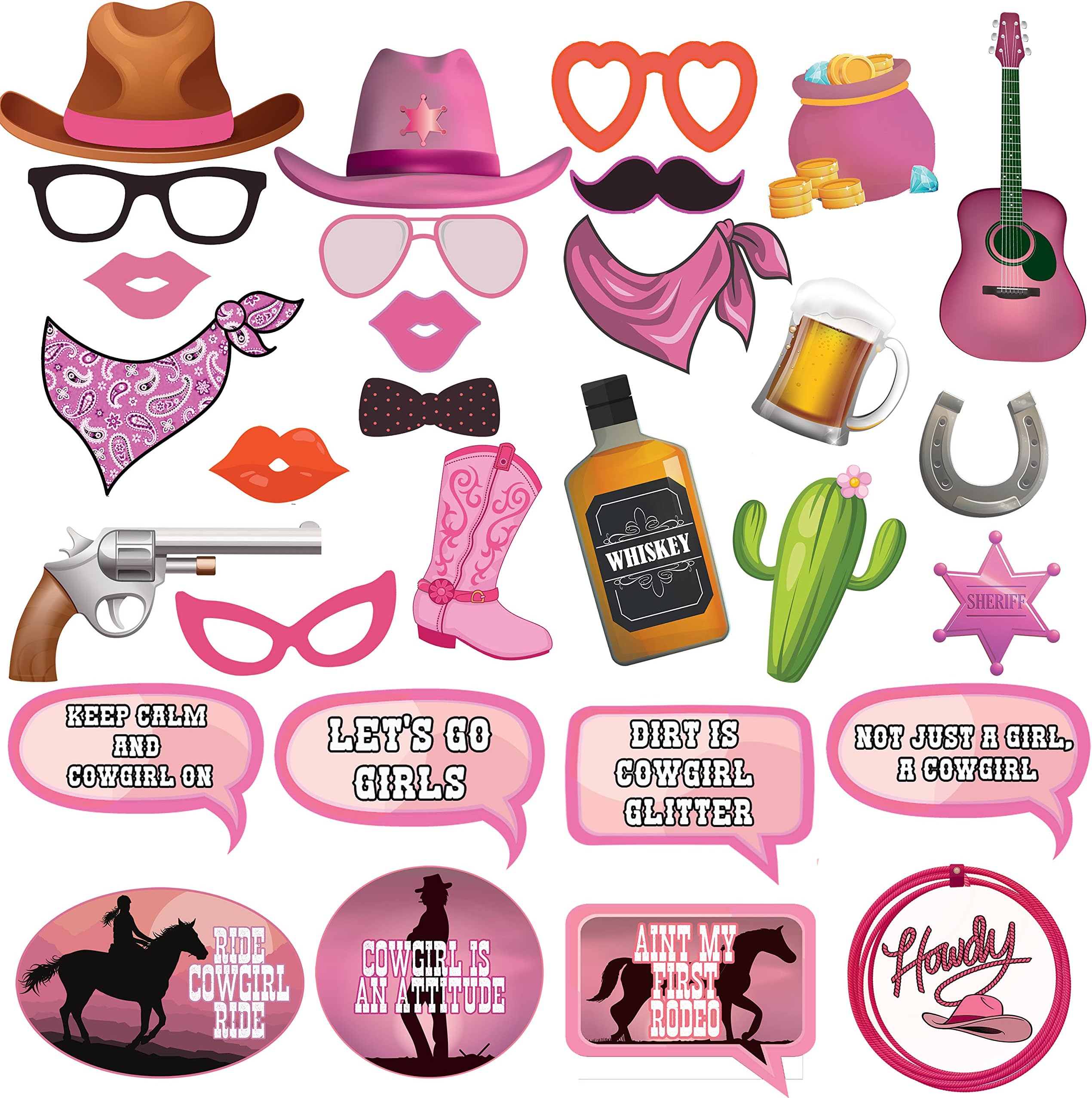 Amazon.com: 25 Pcs Valentine's Day Bachelorette Photo Booth Props ...