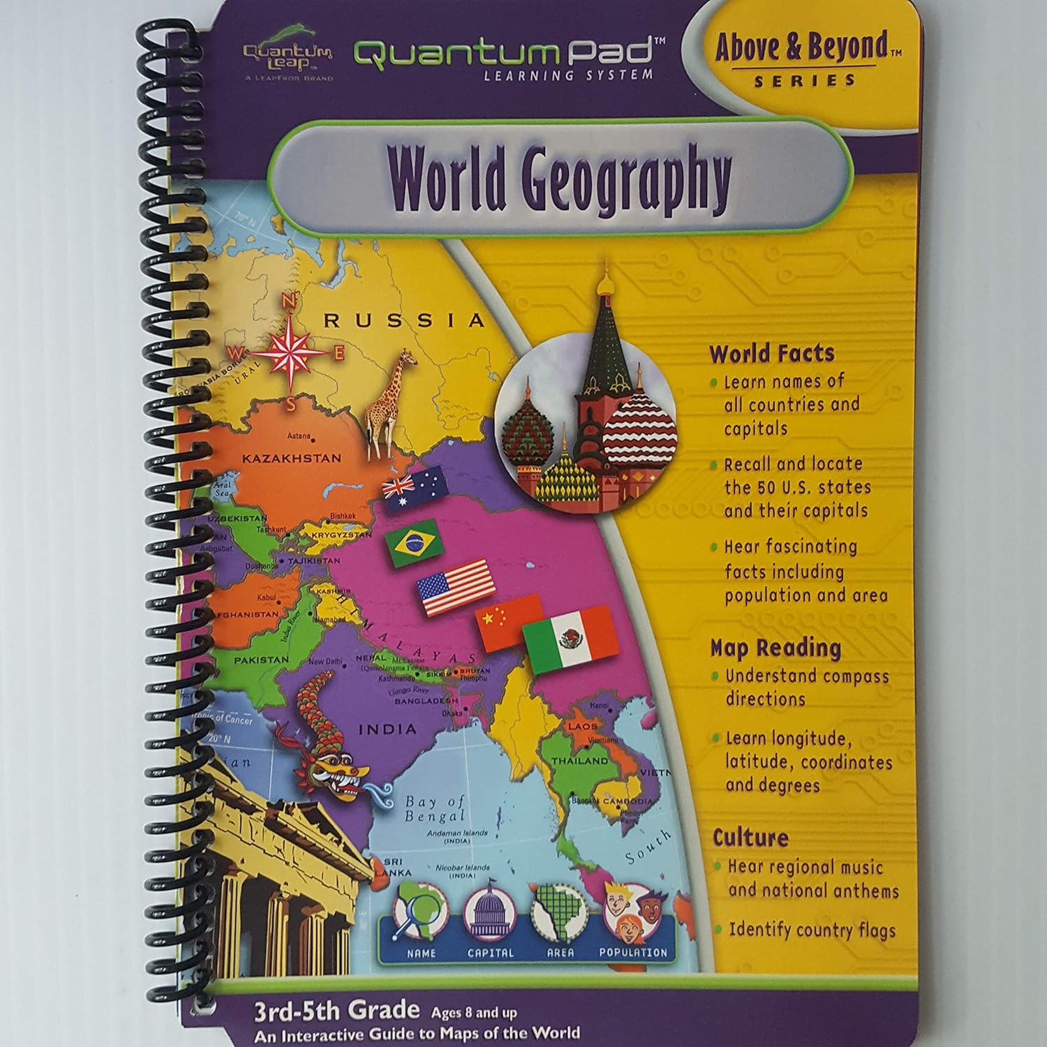 Quantum Pad World Geography (3rd-5th Grade) (Above & Beyond Series ...