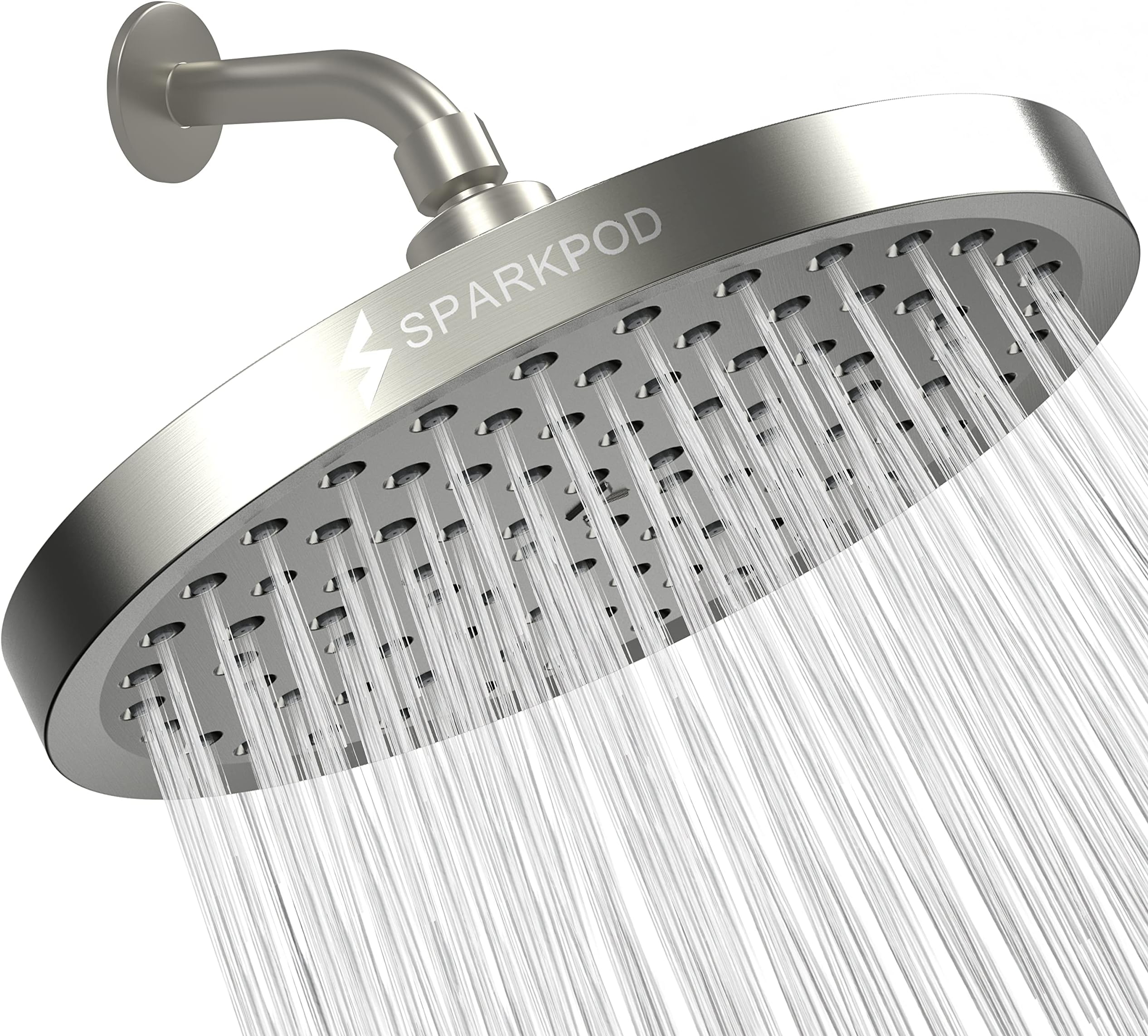Waterfall Showerhead - 9 Inch Large Overhead Rain Shower Head - High ...