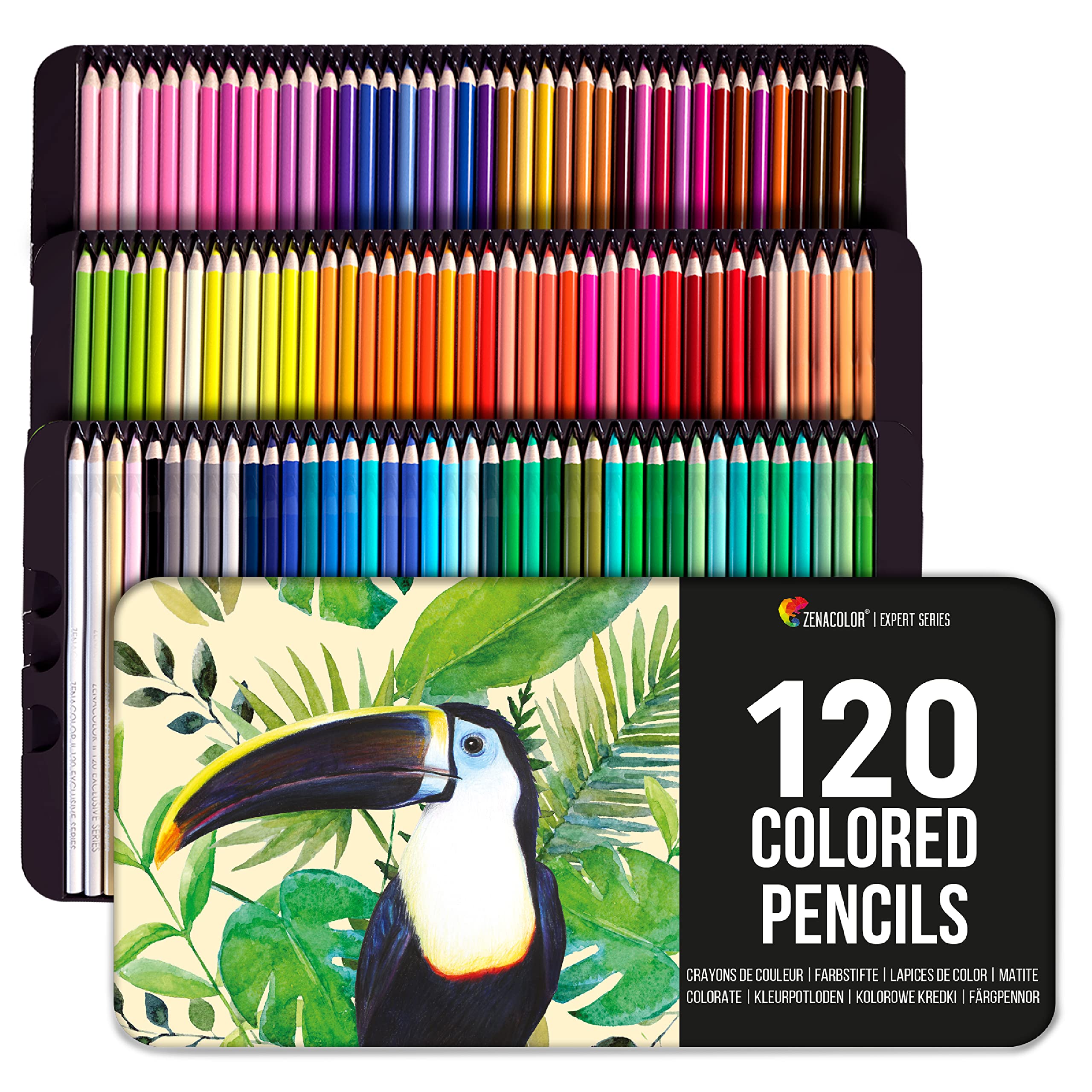 Buy Zenacolor 120 Colouring Pencils Numbered Easy Storage Buy Zenacolor 120 Colouring Pencils Numbered Easy Storage