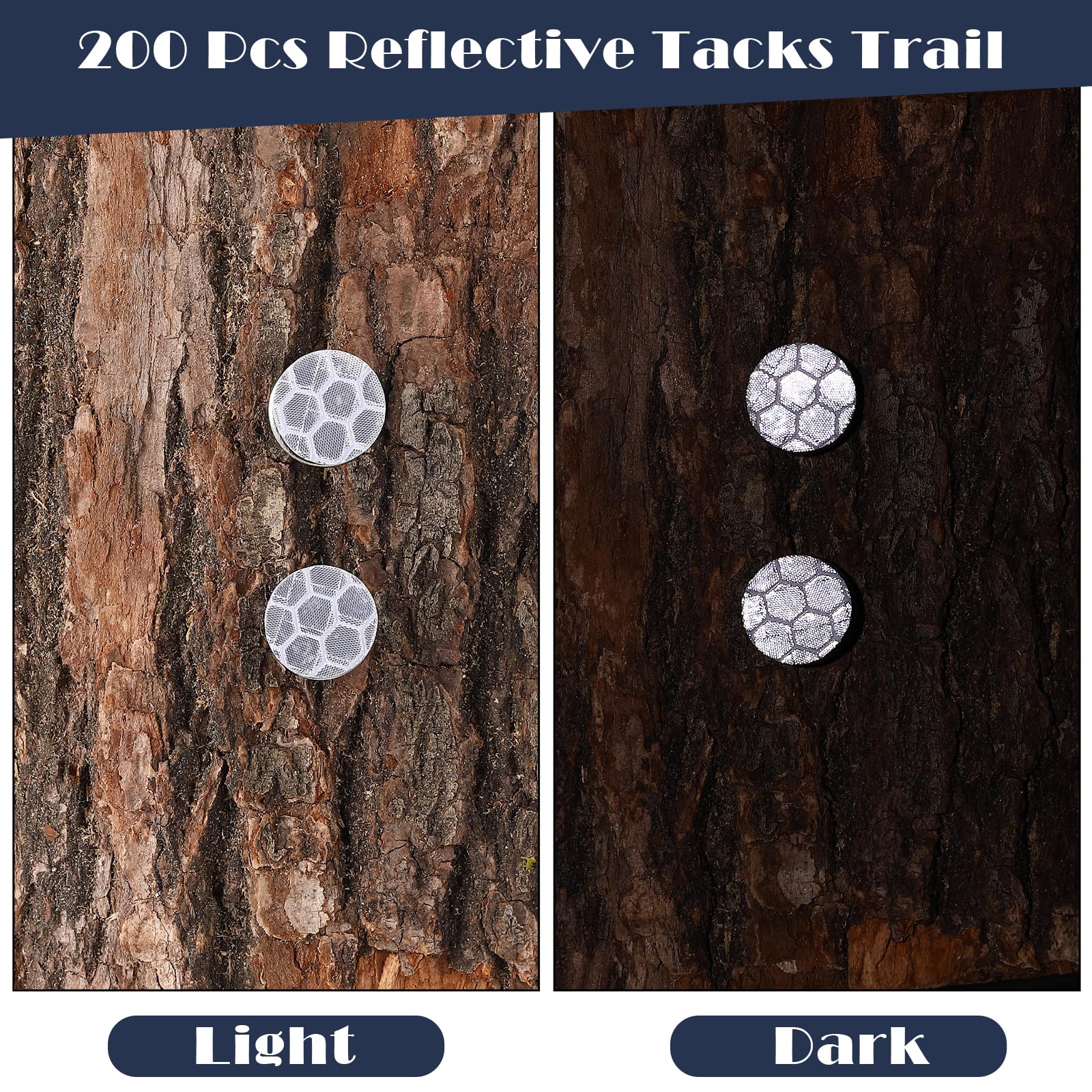 Snapklik.com : Fullhawl 200 Reflective Tacks Trail Marking Tacks Glow ...