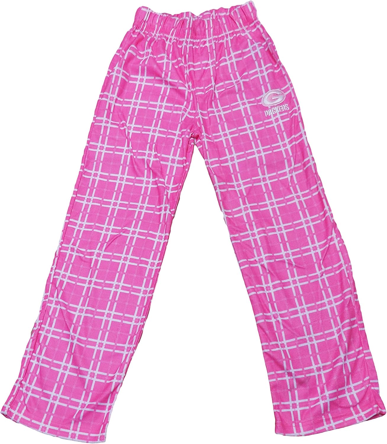 Amazon.com: Green Bay Packers Girls Youth Pink Logo Flannel Pajama ...