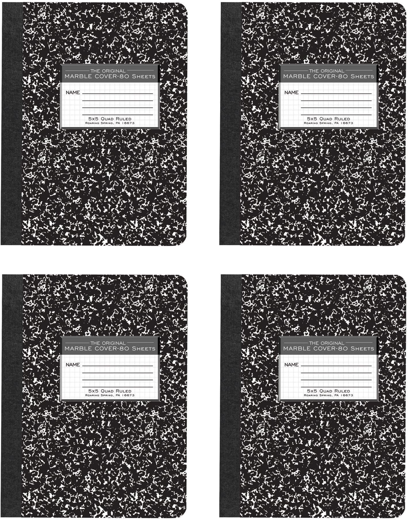 Amazon.com : 1InTheOffice Graph Paper Composition Notebook, Graph Ruled ...