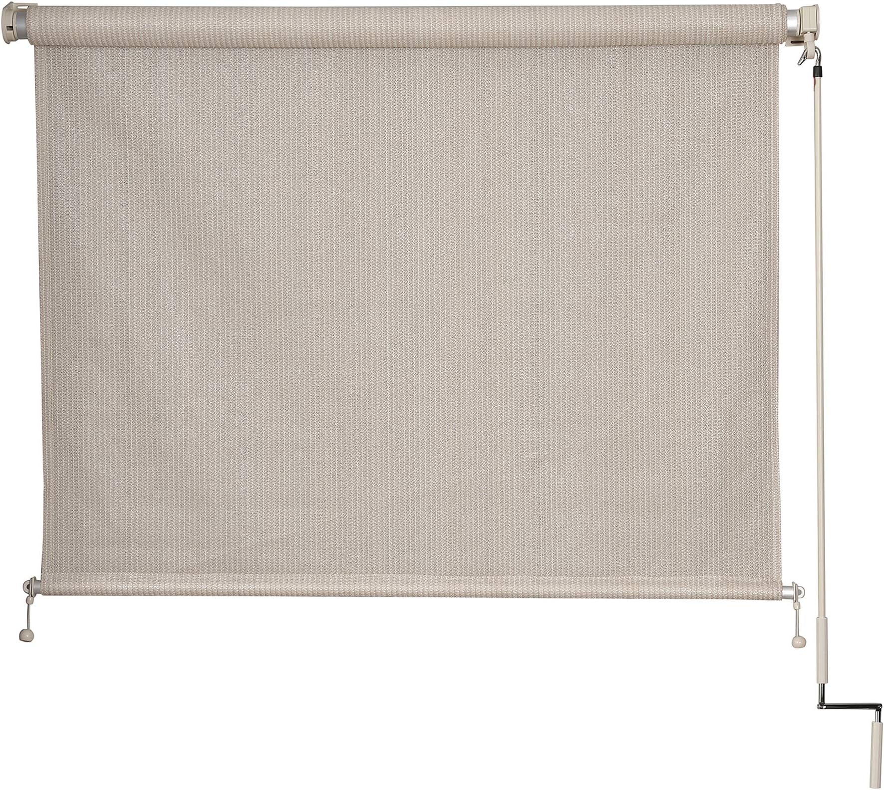 Outsunny Stores à rouleau de 1,8 x 1,8 m (l x H), stores d'extérieur ...