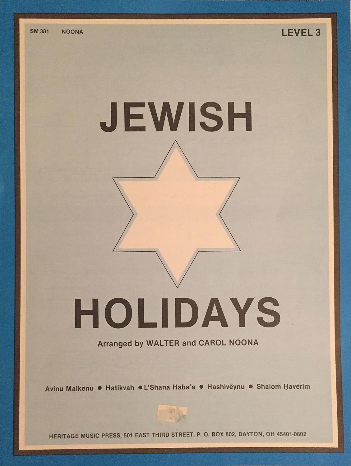Jewish Holidays: Level Three: Walter and Carol Noona: 0744881465243 ...