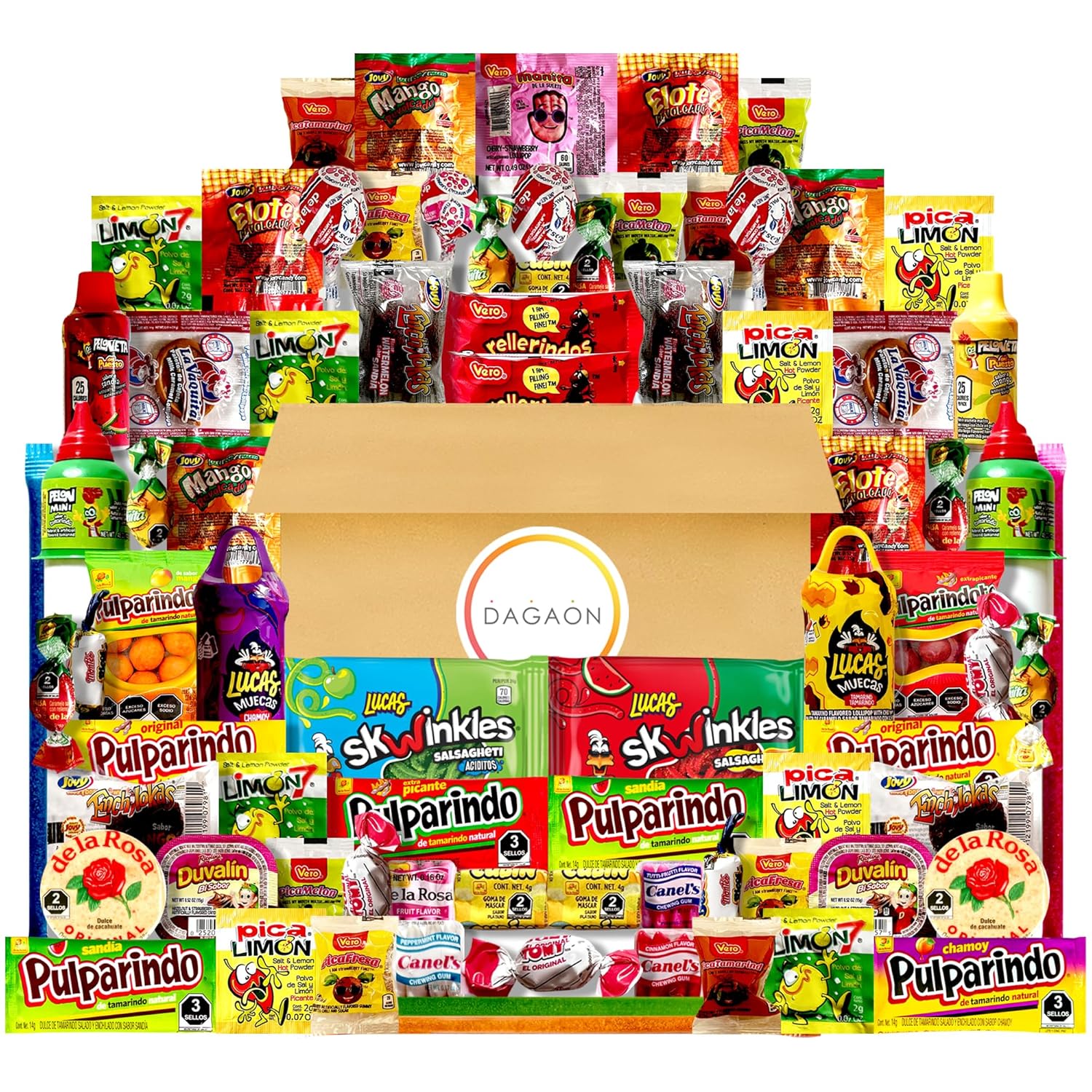 Amazon.com : Dagaon – Mexican Candy - 80 Pieces in Bulk. Assortment of ...