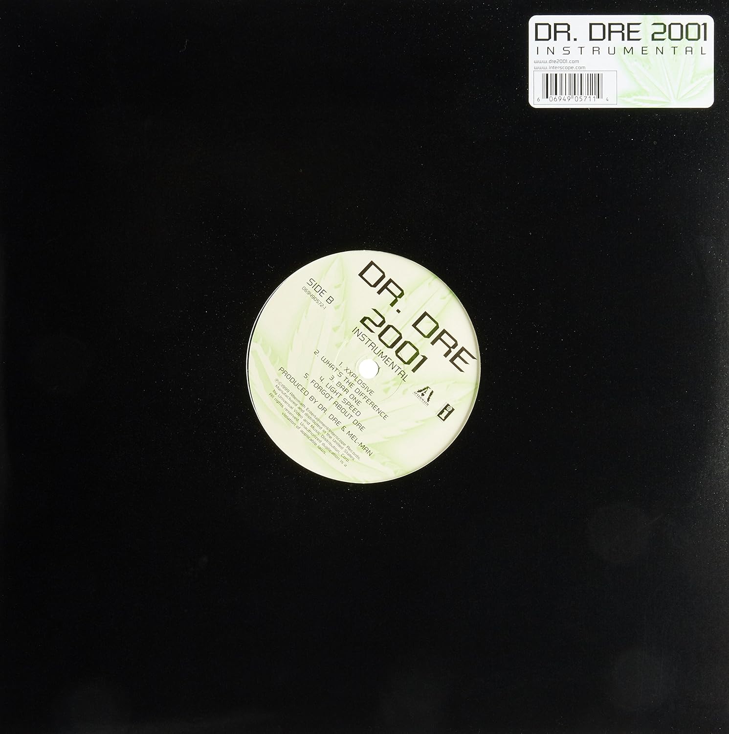 Chronic 2001 (Instrumental Version) (Vinyl): Dr. Dre: Amazon.ca: Music