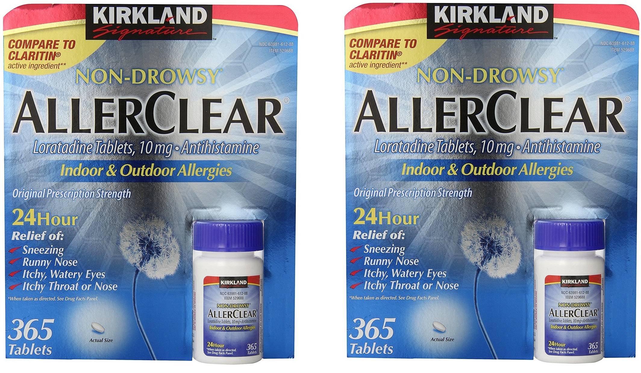 Buy Kirkland Signature Non Drowsy Allerclear Loratadine s ...
