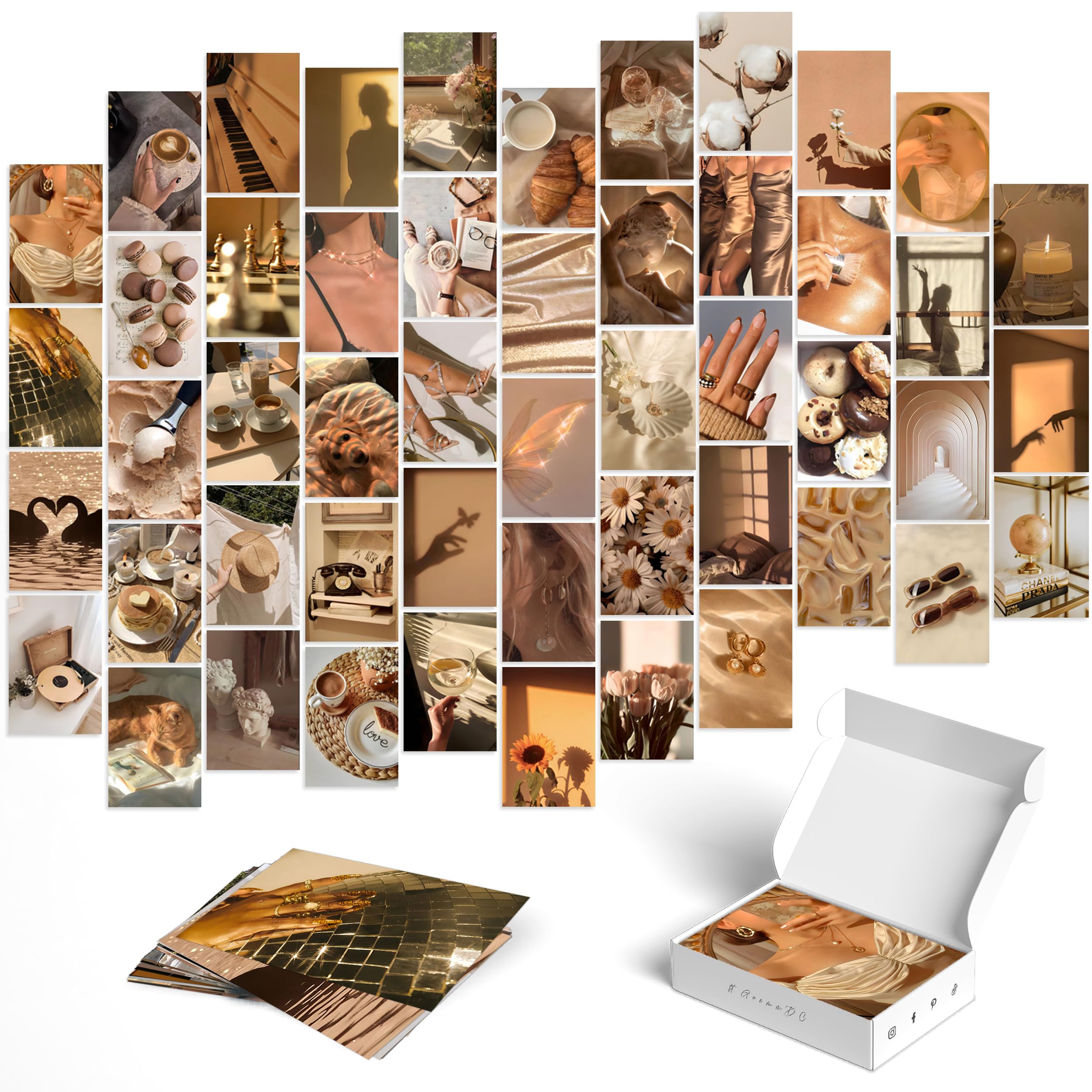 Y2k Boobrown Sunshine Wall Collage Kit 50pcs Aesthetic Posters Room ...
