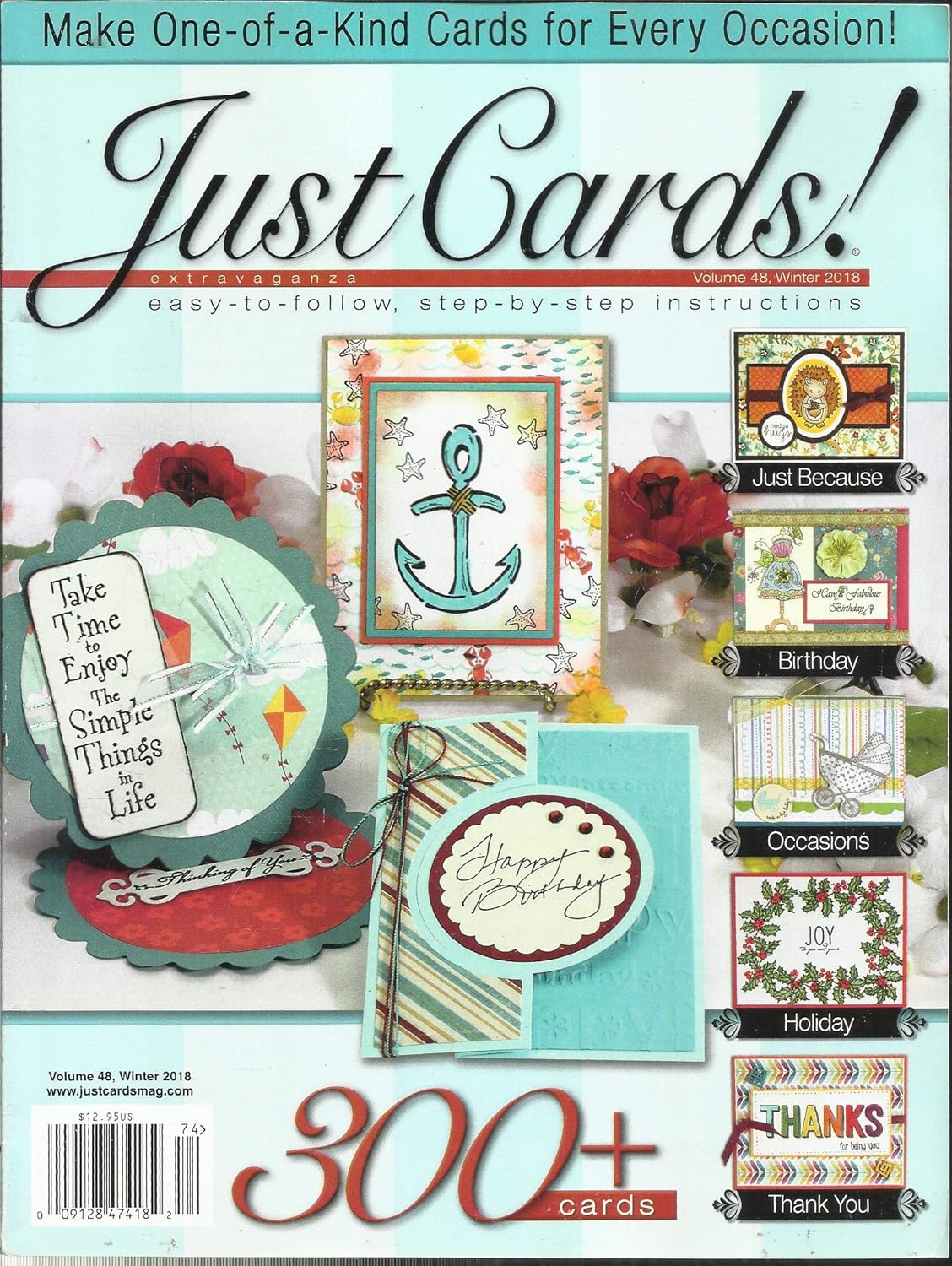 Amazon.com: JUST CARDS MAGAZINE, EASY TO FOLLOW, STEP BY STEP WINTER ...